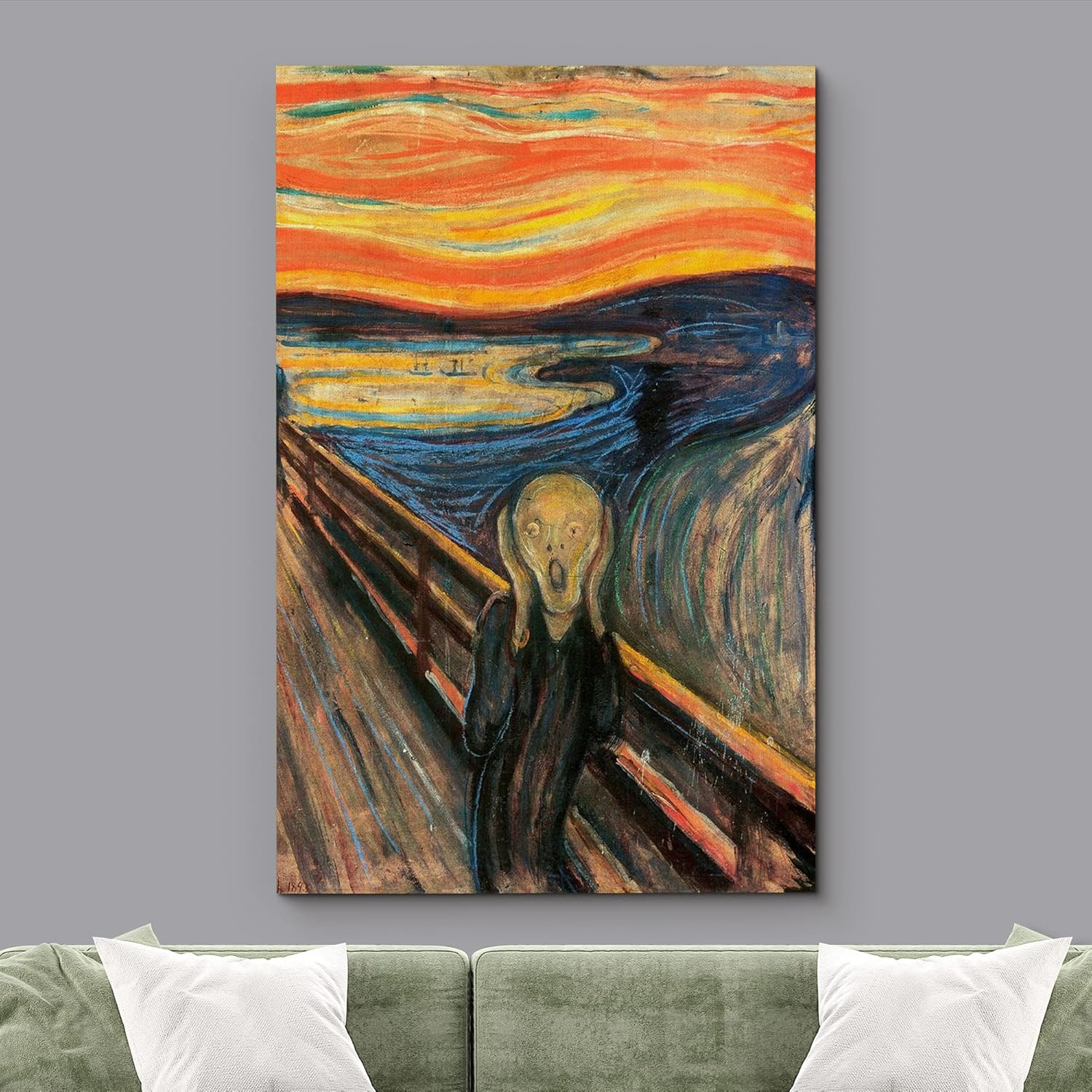 wall26 Canvas Print Wall Art The Scream by Edvard Munch People Historic ...