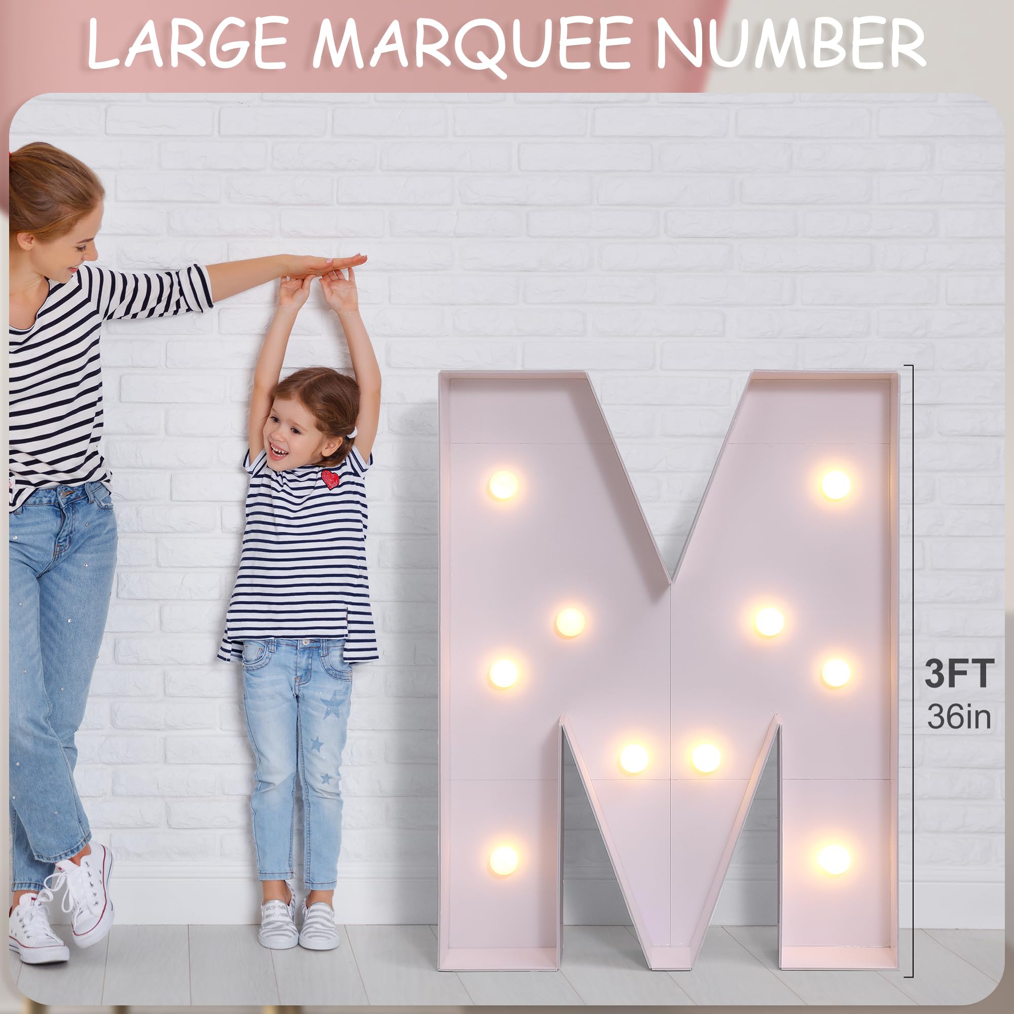 Snapklik.com : YOSWPP 3FT Large Marquee Letters, Light Up Letters ...