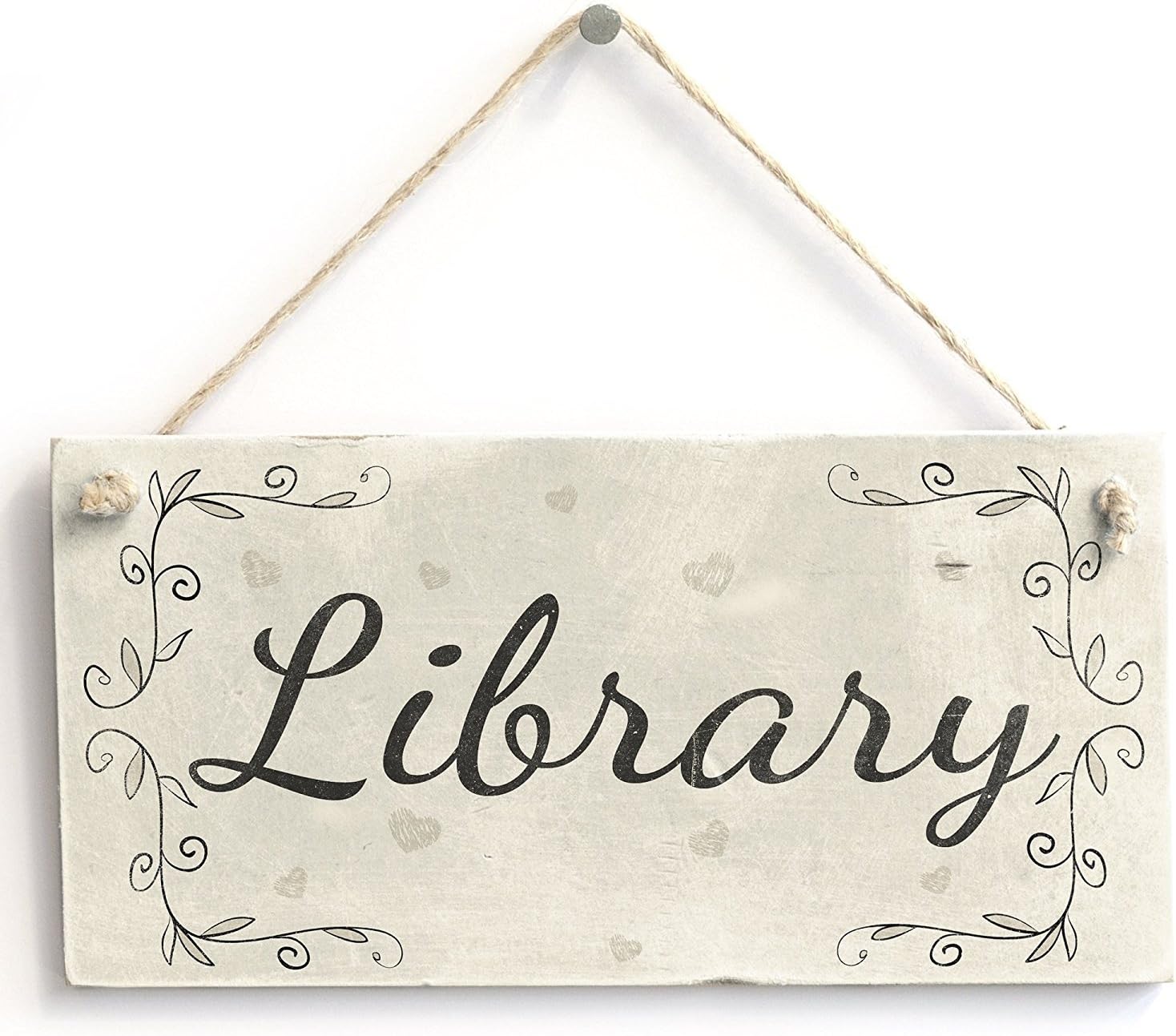 Amazon.com: Welcome Sign for Front Door Porch Standing Library Canvas ...