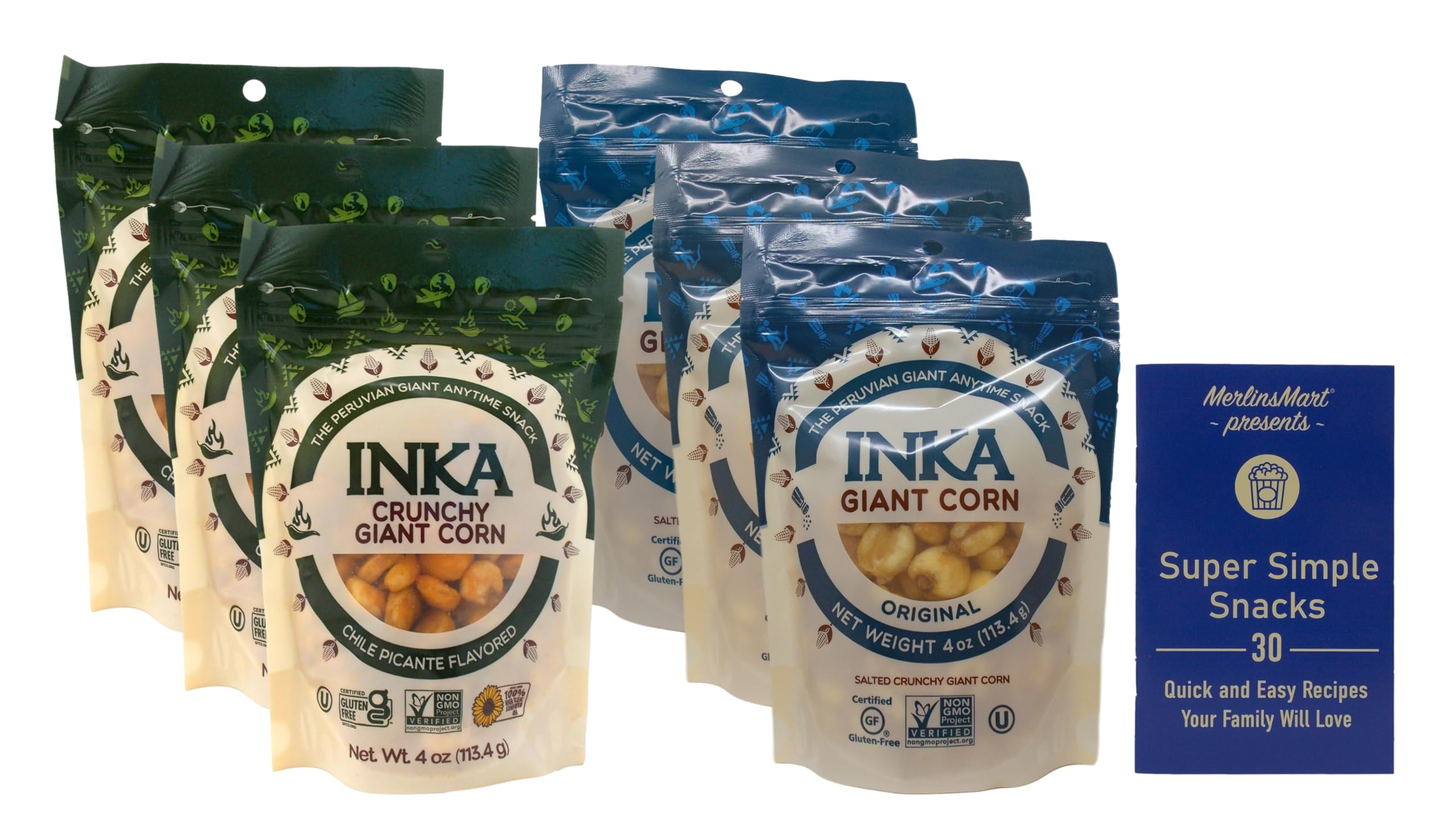 Buy Inka Roasted Giant Corn Variety Pack - Crunchy Corn Kernels (3 ...