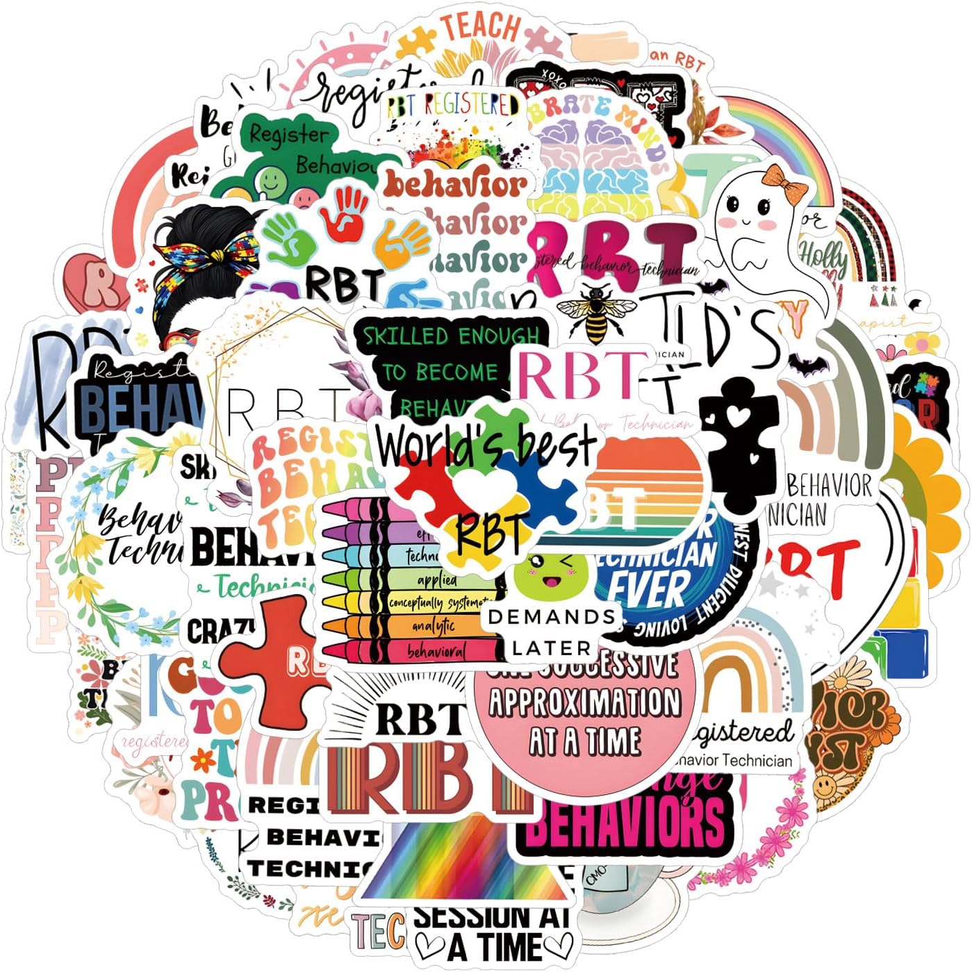 Amazon.com: 62Pcs RBT Stickers Pack, Cartoon Graffiti Vinyl Waterproof ...