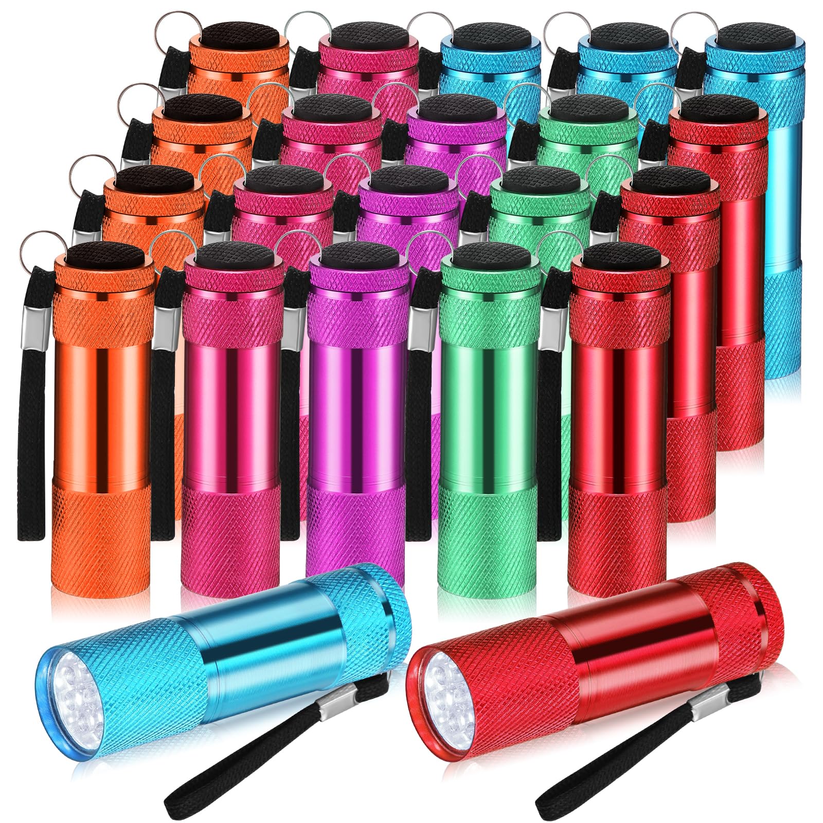 VIHOSE 20 Pcs Mini Flashlights Bulk, Bright Aluminum Handheld Flash ...