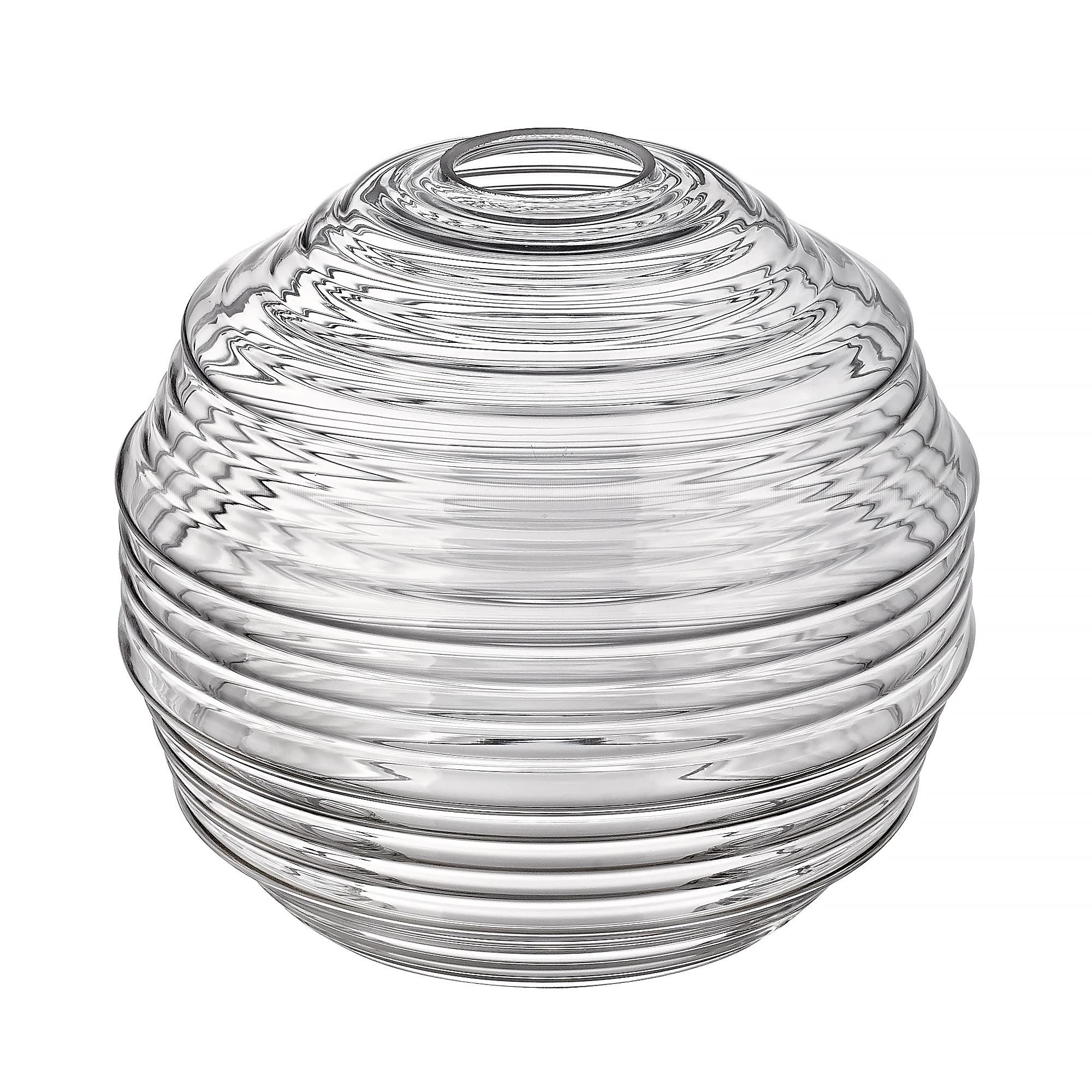 Homebelife Clear Spiral Glass Shade, Special Globe Wavy Thread ...