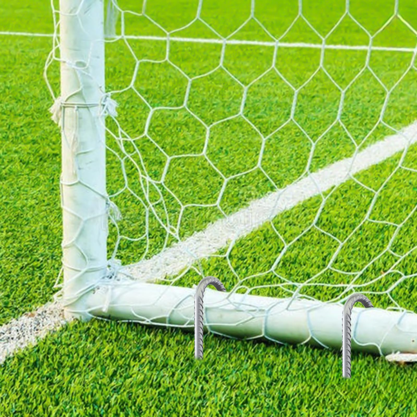 Snapklik.com : AAGUT 16 Inch Rebar Tent Stakes Heavy Duty 3/8" J Hook ...