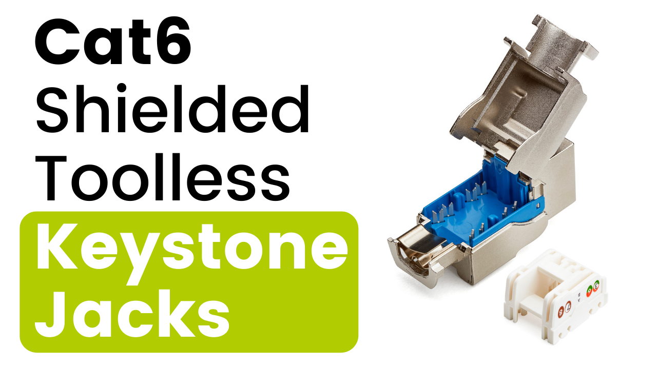 Watch Cat6 Shielded Toolless Keystone Jacks on Amazon Live