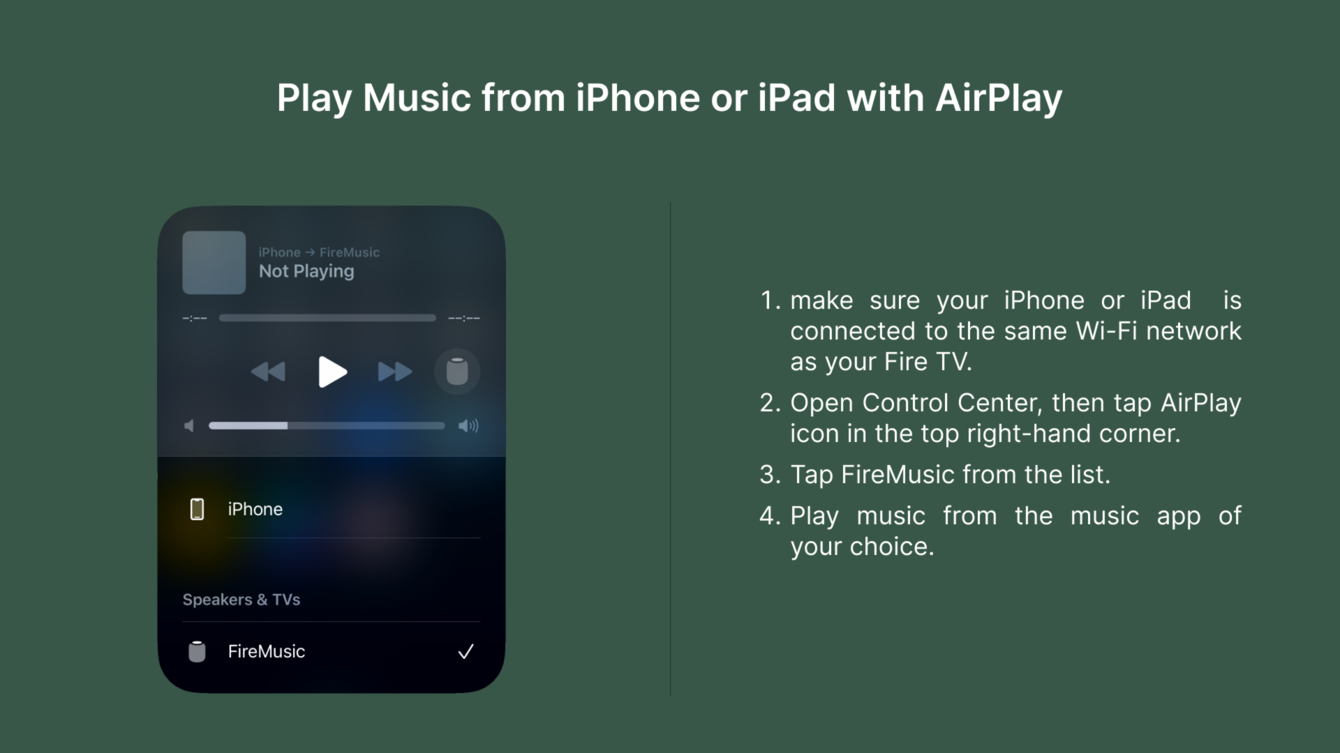 Music Player for Fire TV Tablet, Play Apple Music Spotify from iPhone iPad with AirPlay, Online ...