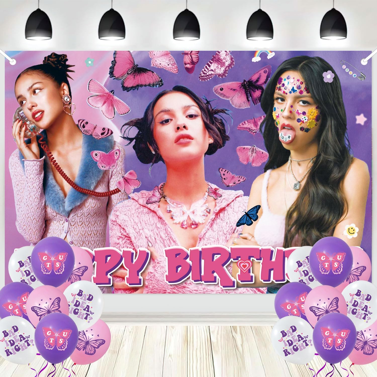 Amazon.com : Olivia Singer Rodrigo Party Decoration, 5 x 3.3 FT Singer ...