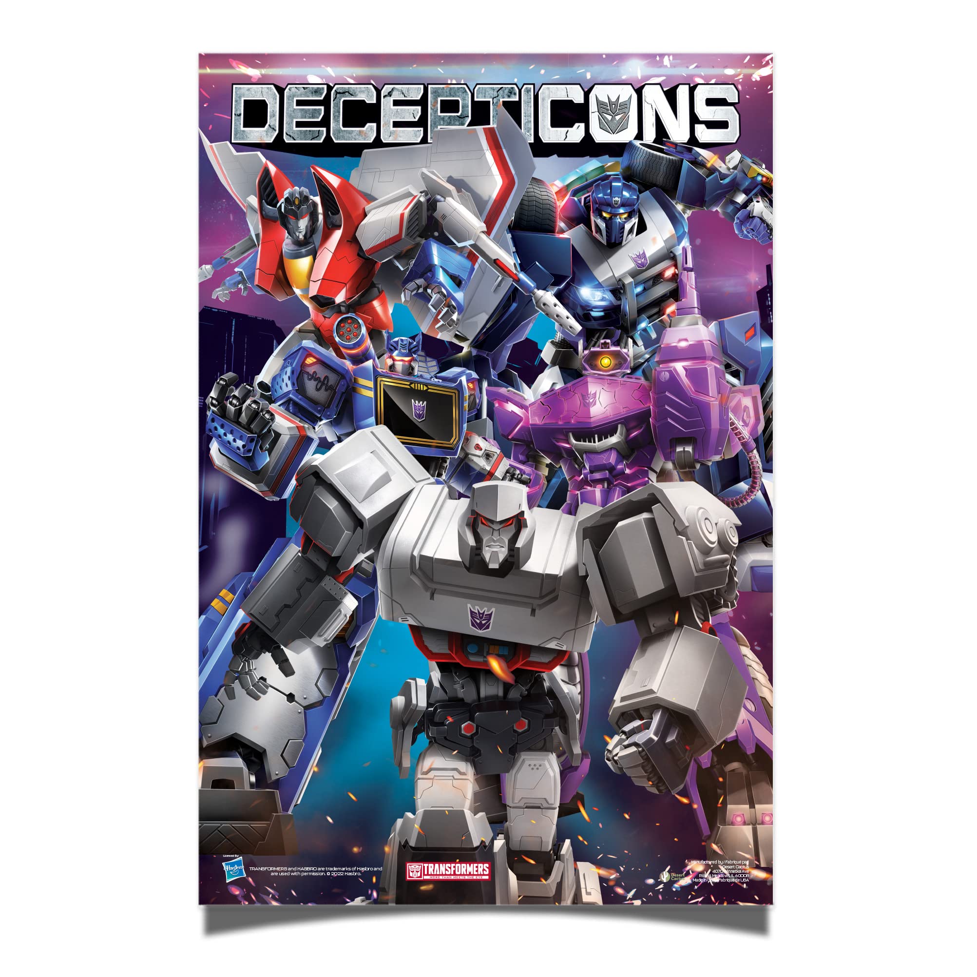 Amazon.com: Desert Cactus Transformers Poster 24 inches by 36 inches ...