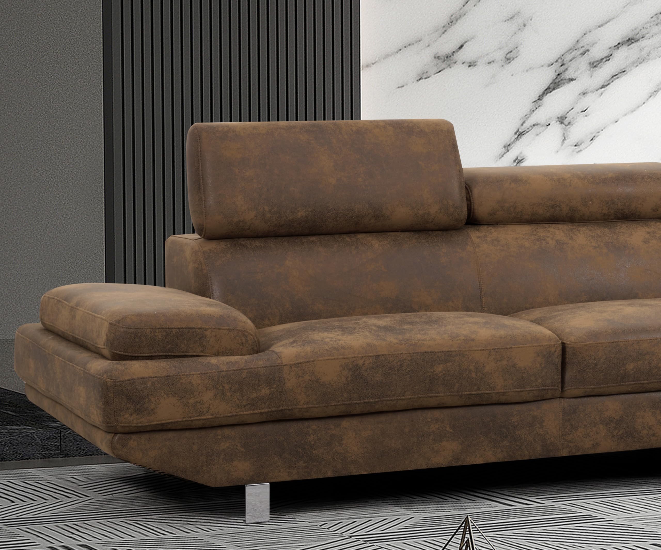 Nubuck Leather Sectional Sofas
