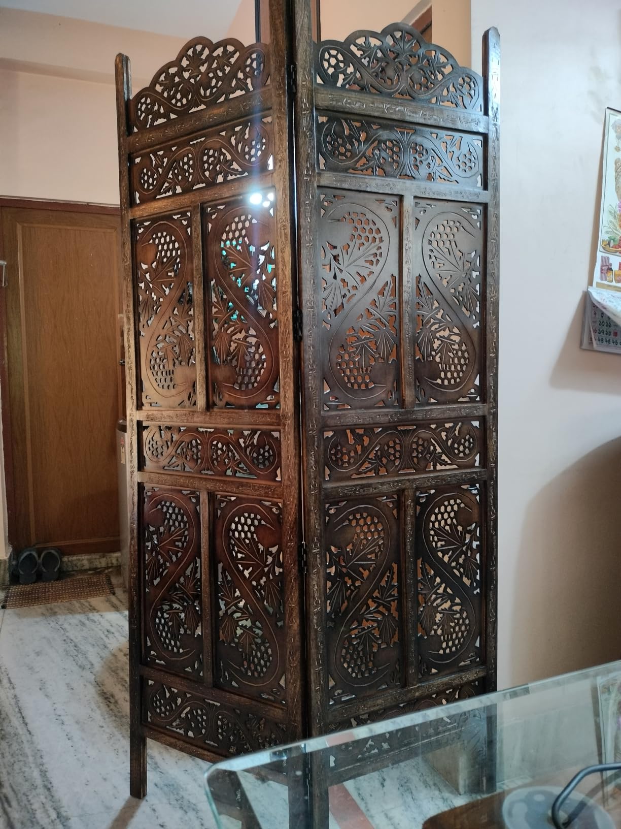 Artistic Interior Crafts Wooden Partition for Living Room Divider 6 ...