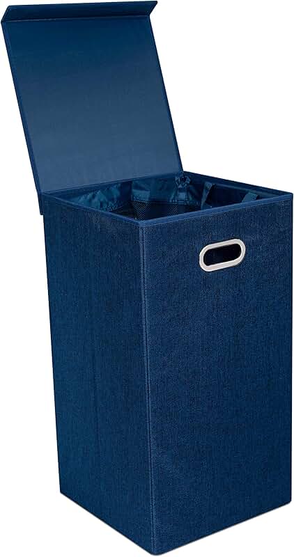 Amazon.com: navy blue hamper