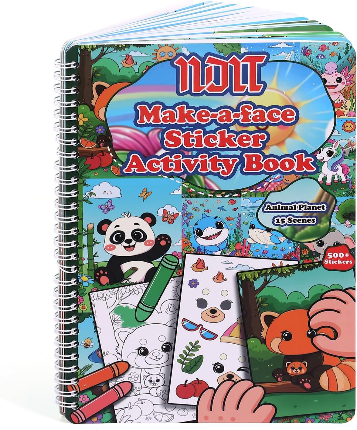 Amazon.com: Animal Habitats Sticker Book, Crafts for Kids Age 4-8 ...