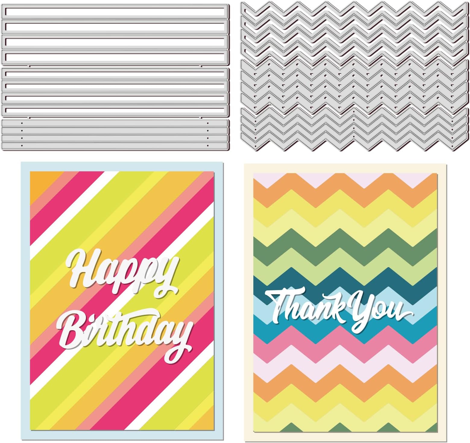 GLOBLELAND 2Set Splicing Rectangular Background Board Cutting Dies for ...