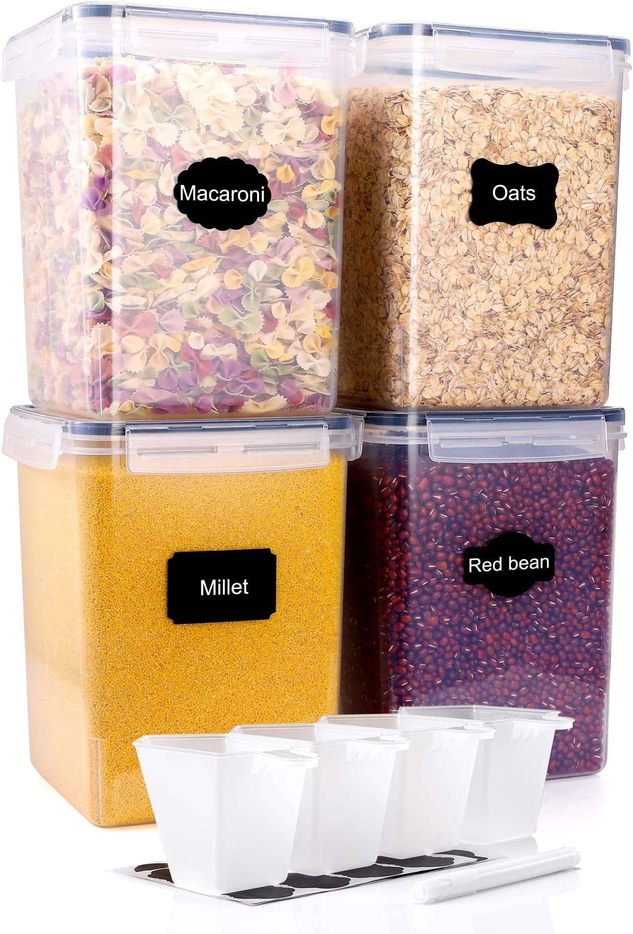Amazon.com: Simple Gourmet Airtight Food Storage Containers - Set of 6 ...