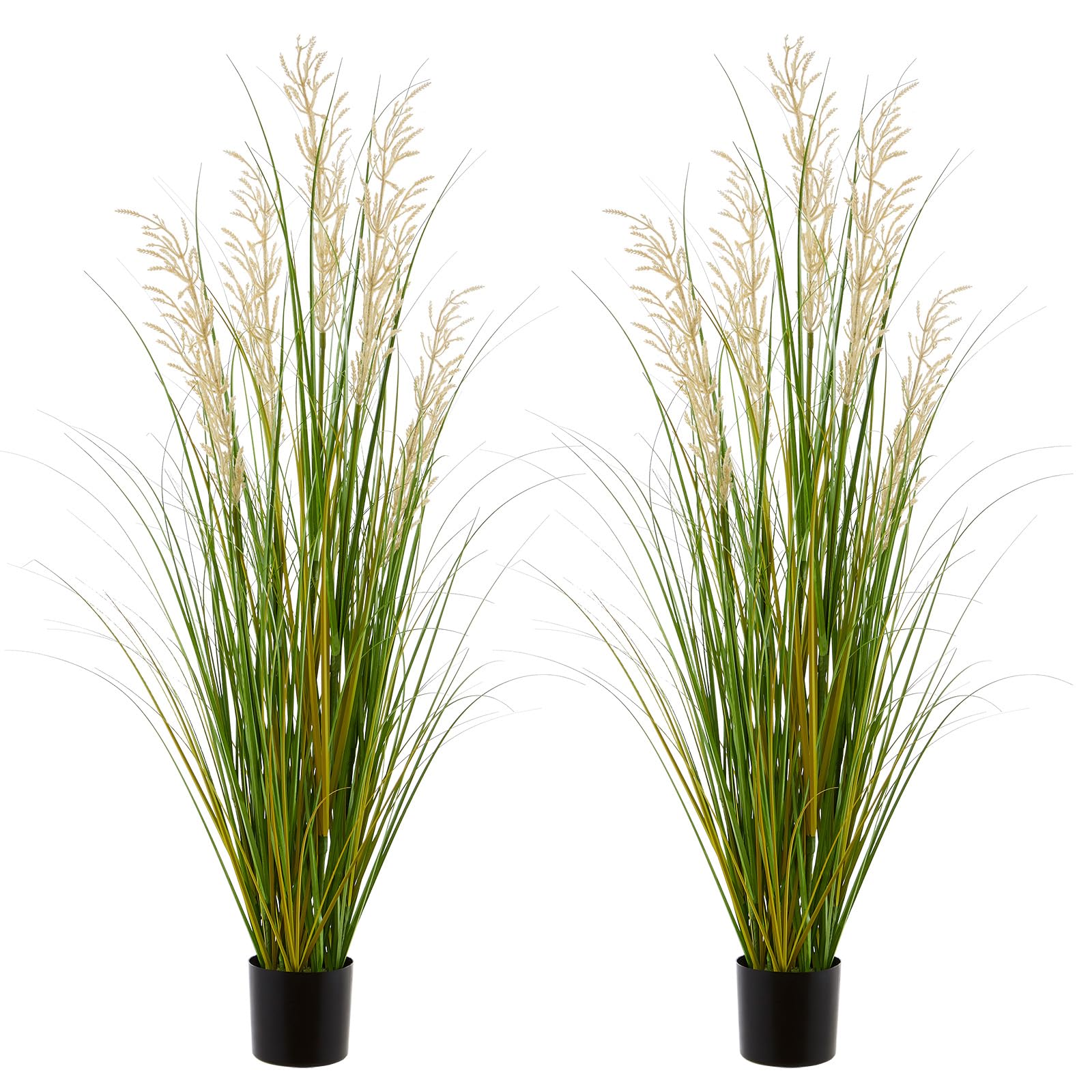 Amazon.com: Artificial Plant, 47in Tall, 2pk Grass, Faux House Plants ...