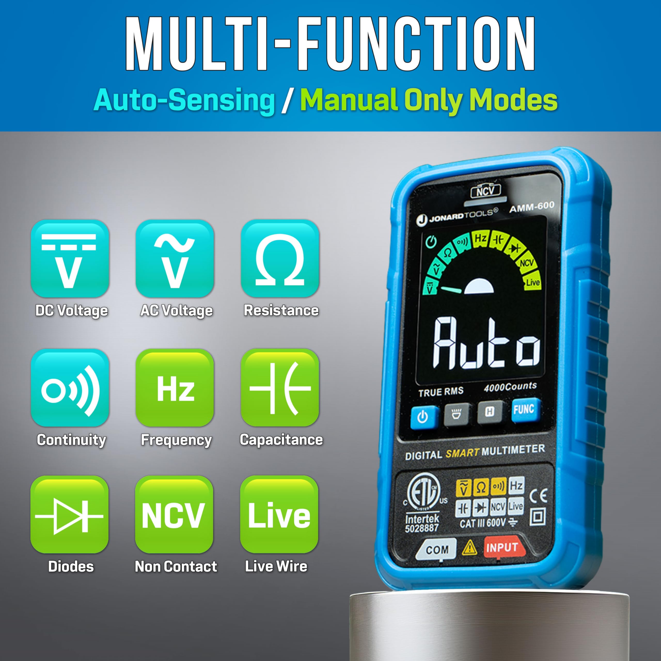Snapklik.com : Jonard Tools AMM-600 Automatic Intelligent Digital ...
