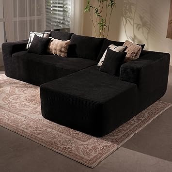 Amazon.com: 106" Cloud Sectional Couch with Chaise Lounge,L Shaped ...