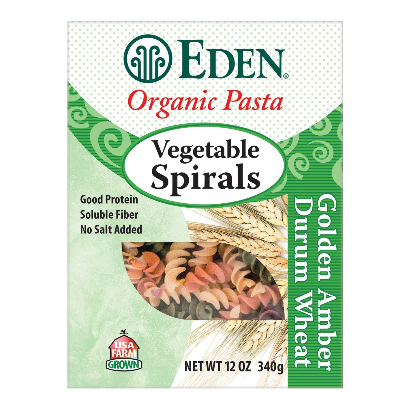 Amazon.com : Eden Organic Vegetable Spirals, 12-Ounce Packages (Pack of 6) : Rotini Pasta ...