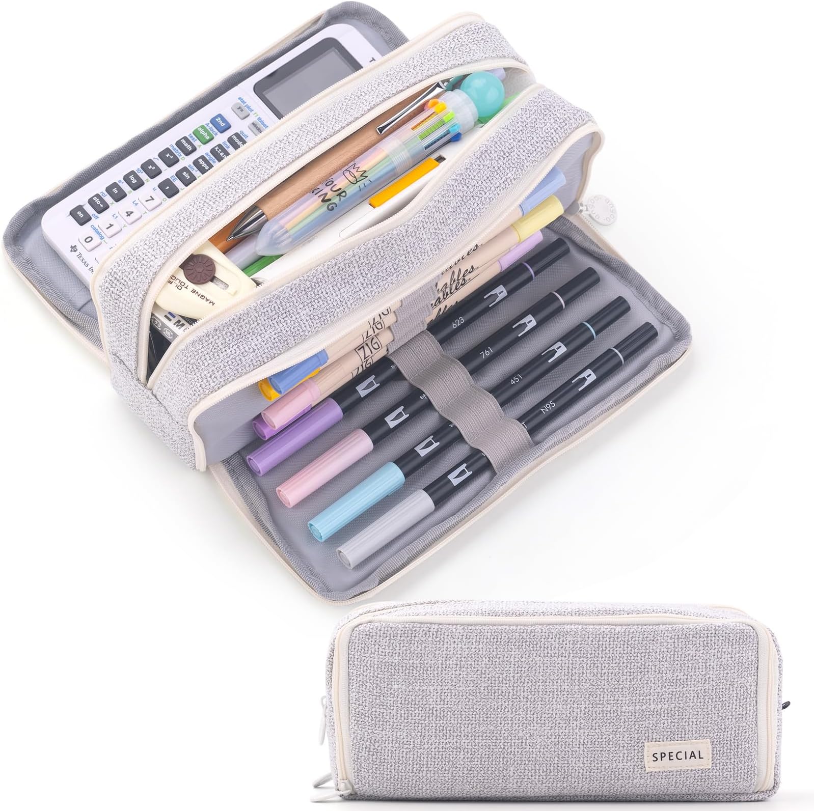 Amazon.com: Segulah Pencil Case,6 Layer Pencil Pouch for Girls Boys ...