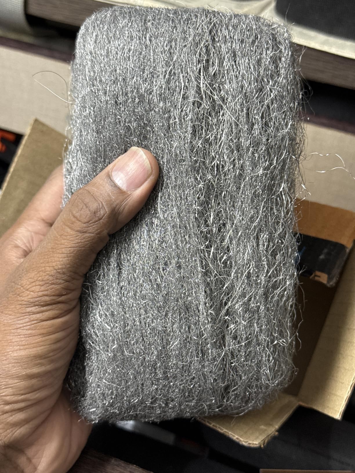 GETSOCIO 5 FT Steel Wool Fine Wire Roll Pad for Glass Furniture Tray ...