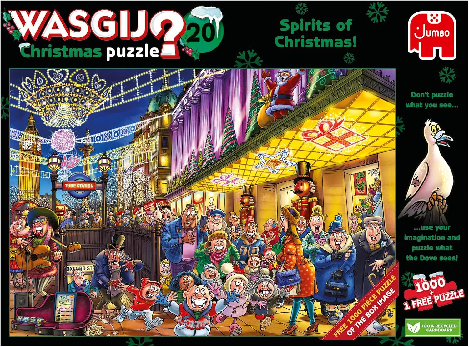 Wasgij Christmas 20, Spirits of Christmas - 2 x 1000 Piece Puzzles ...