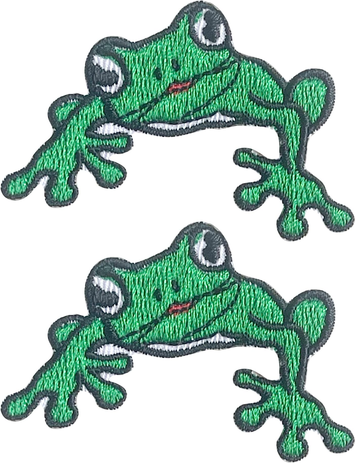 Amazon.com: Tree Frog, Shimmery Green, Embroidered, Iron-on Patch