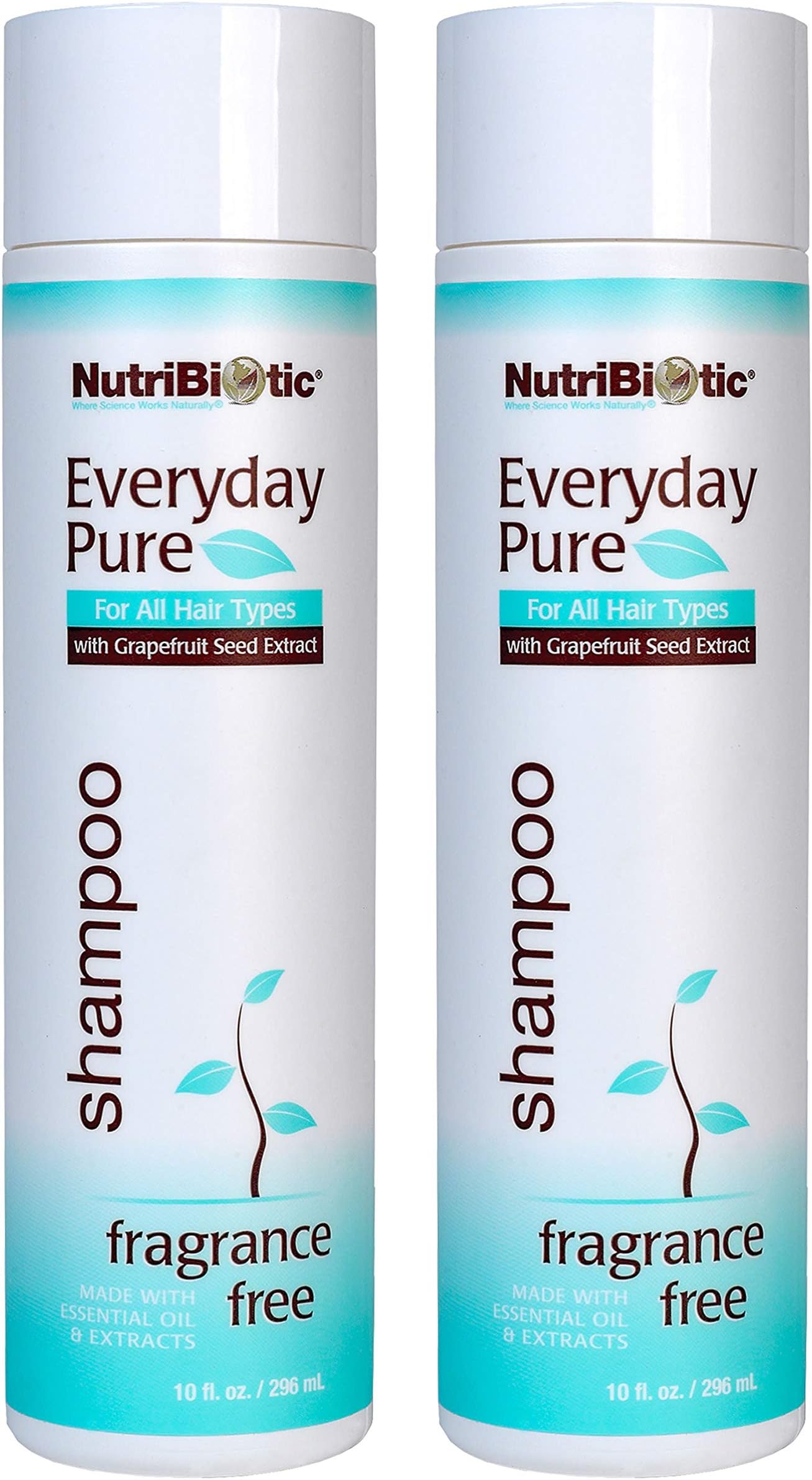 Amazon.com : NutriBiotic Pure Shampoo Fragrance Free - For All Hair ...