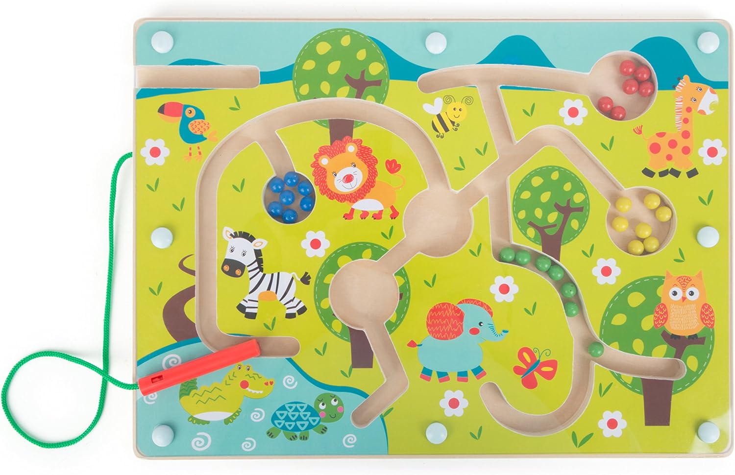 Small Foot 10729 Magnetic Labyrinth with Motifs of The Savannah, with ...