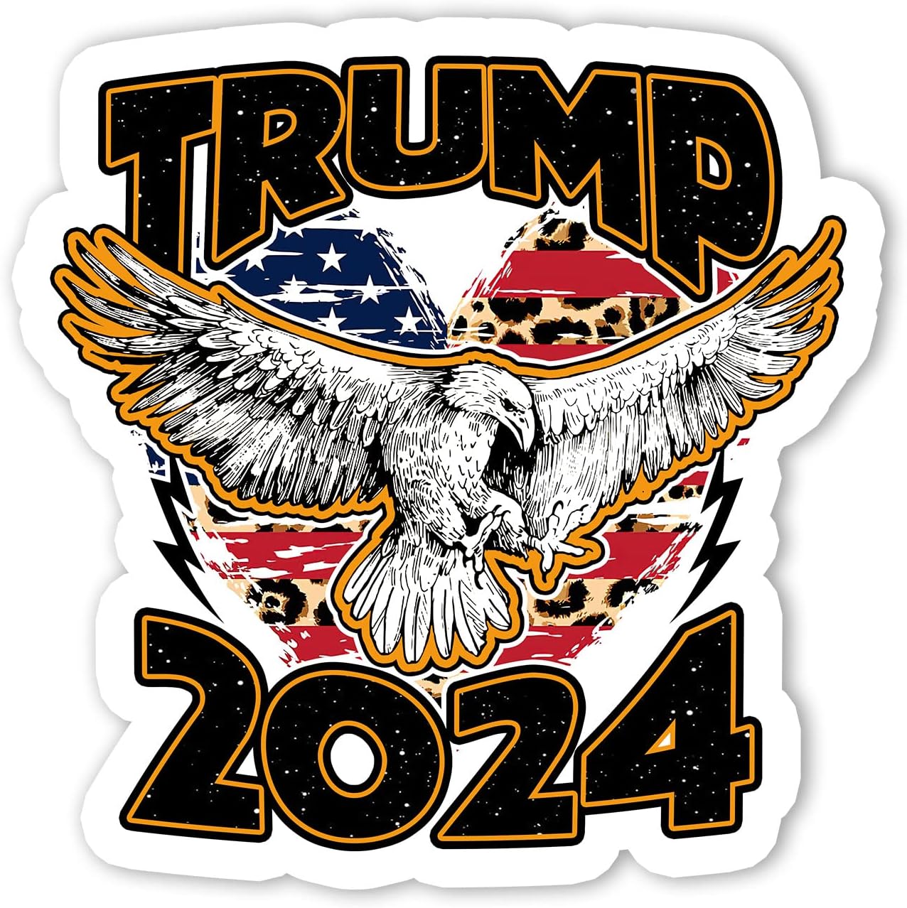 Amazon.com: 3Pcs Trump 2024 Vinyl Sticker Waterproof, Vinyl Stickers ...