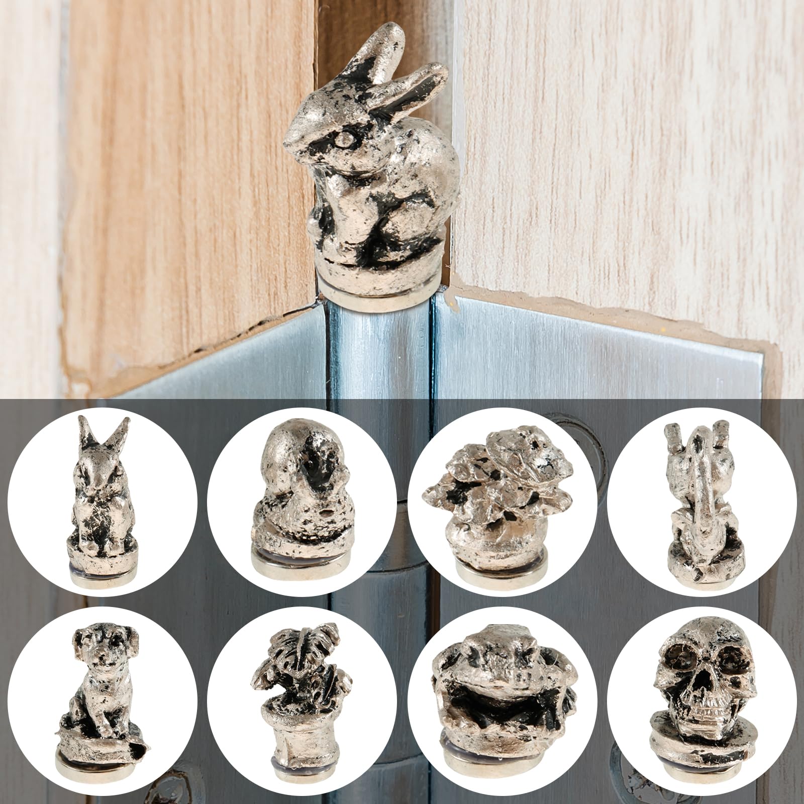 Hinge Pin Decorations 8 Piece Magnetic Hinge Head Decor Set - Vintage ...