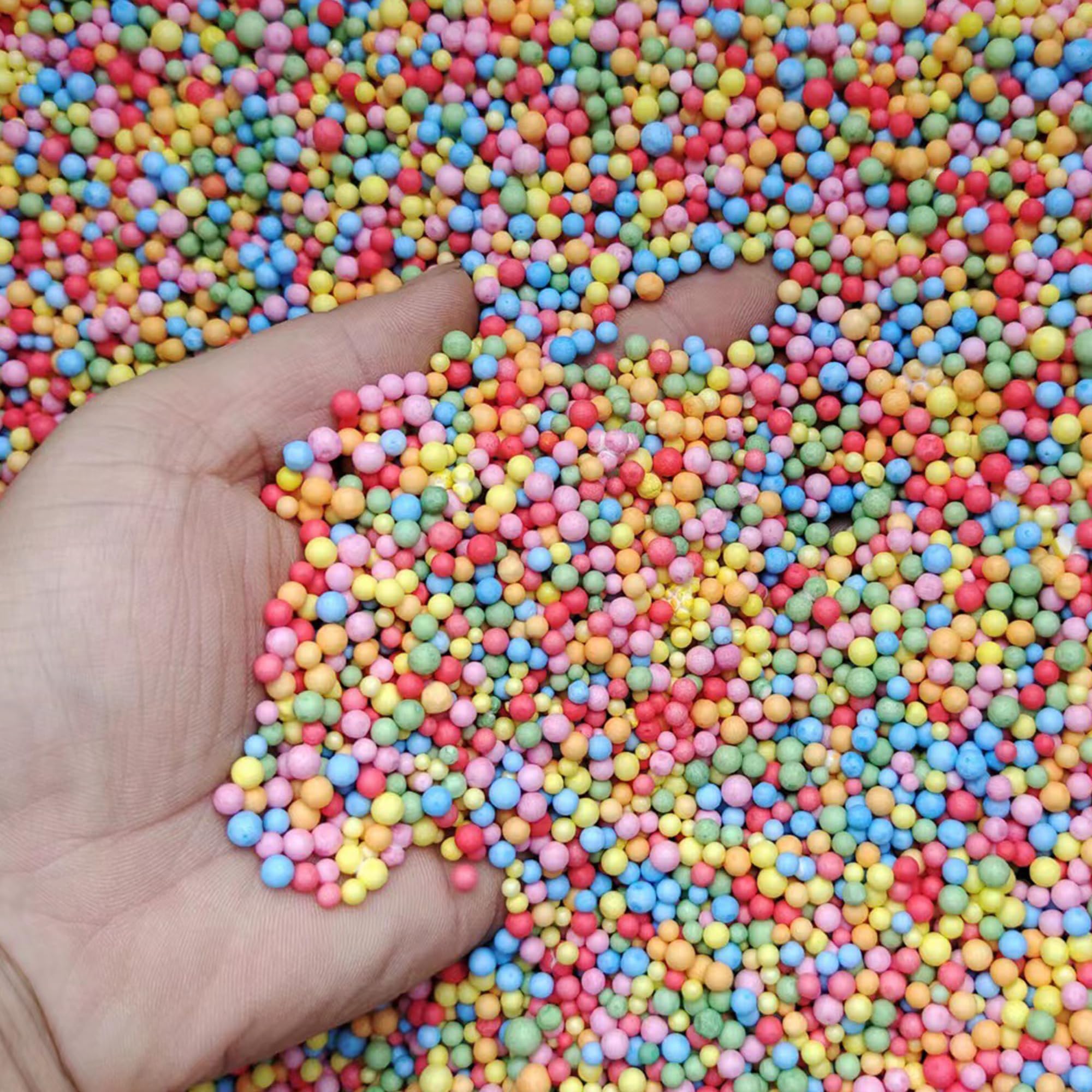 MINGZE 40G Color Styrofoam Foam Balls for DIY,Slime Supplies,Craft Foam ...