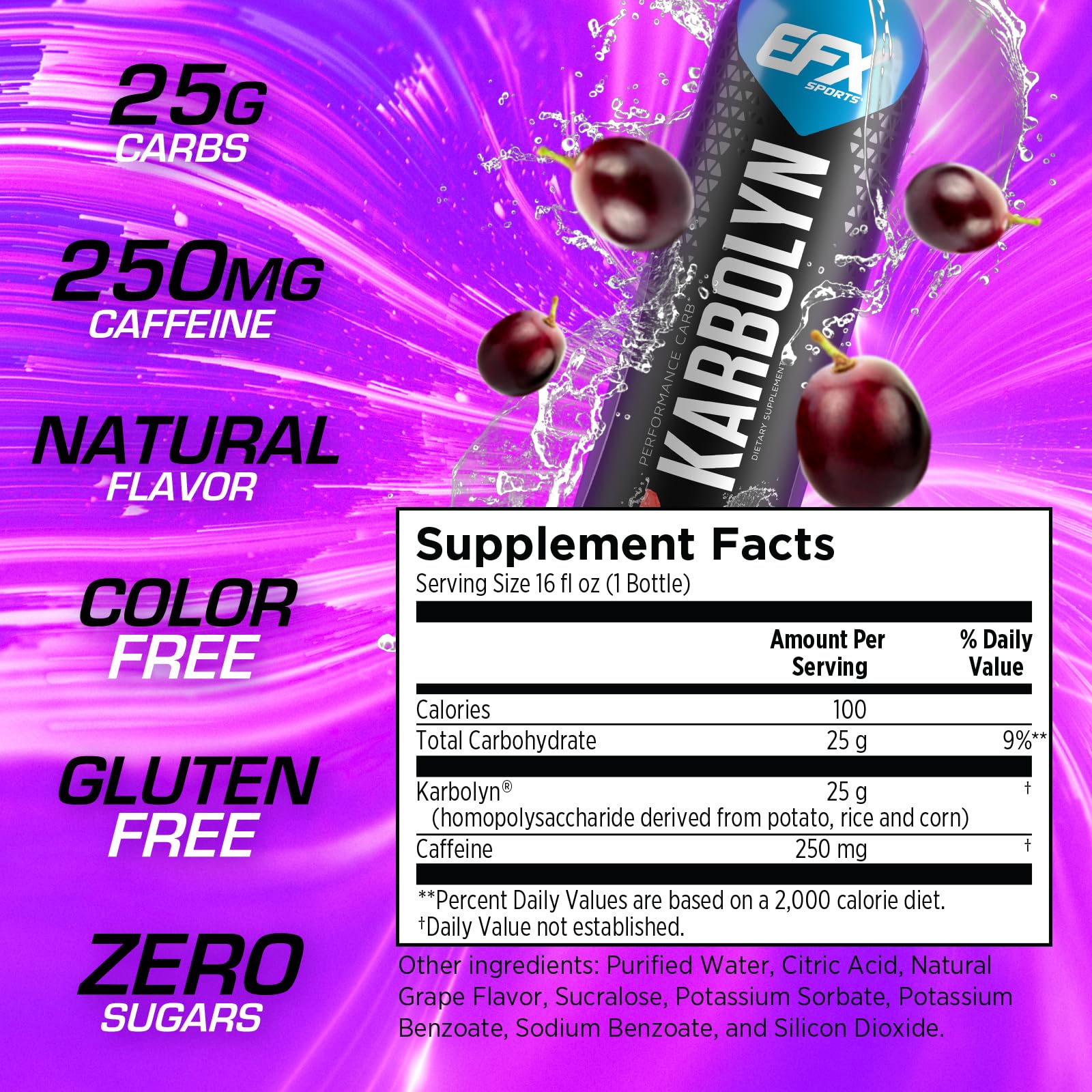 Snapklik.com : EFX Sports Karbolyn Energy Drink Pre, Intra, Post ...