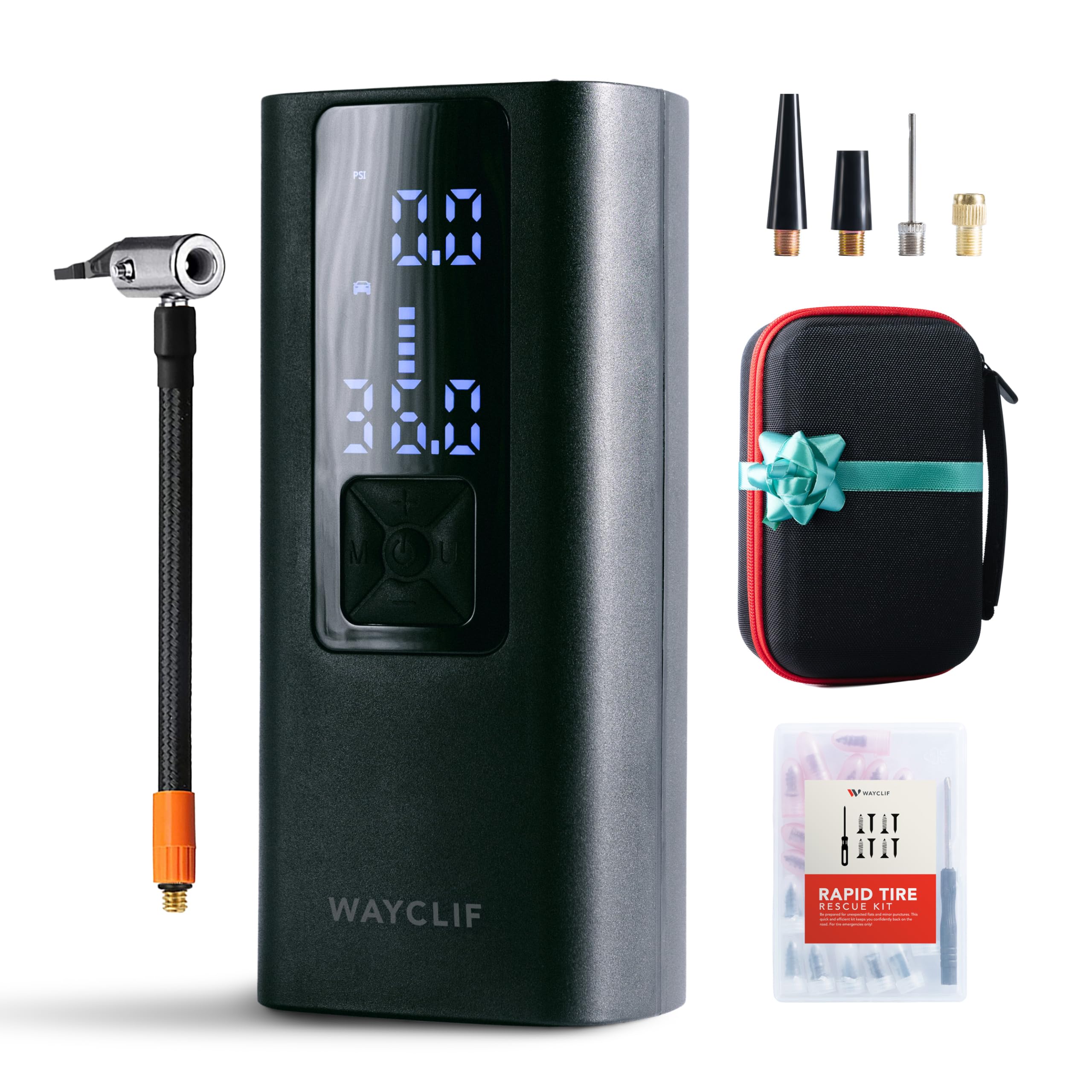 4-in-1 Tire Inflator - Portable Air Compressor w/Quick Inflate ...