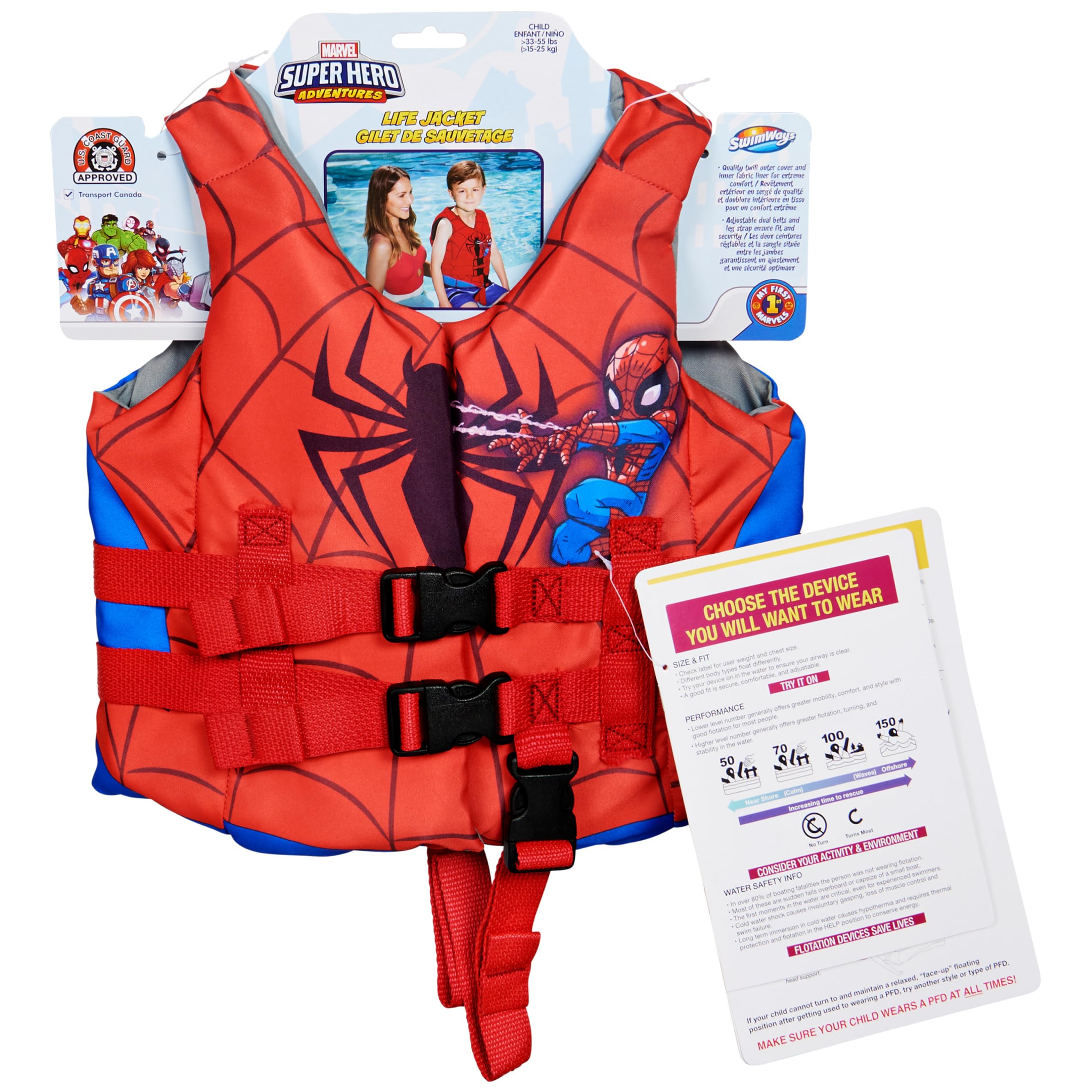 Snapklik.com : Marvel Swim Trainer Life Jacket, US Coast Guard Approved ...