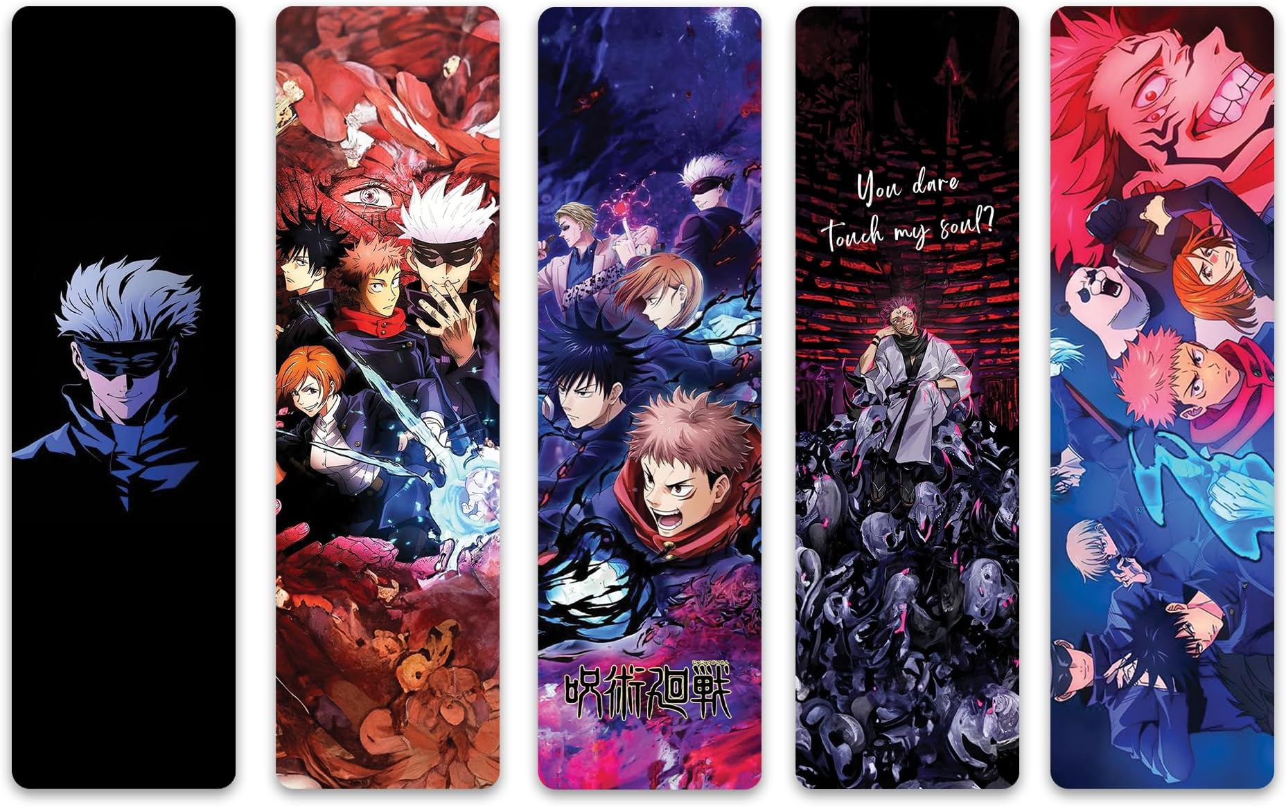 Anime Bookmarks Pack of 5 Decorative Bookmarks - Best Anime Gift for ...