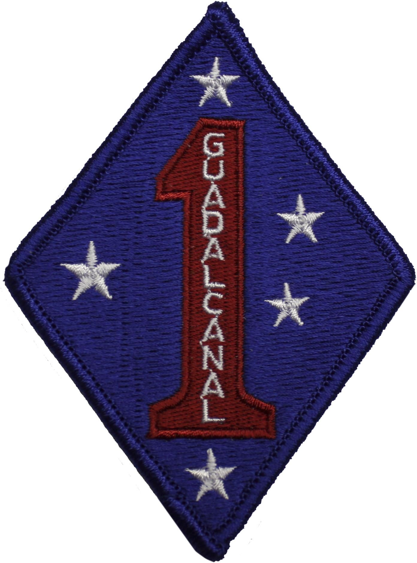 Amazon.com: Marine Corps Shoulder Patch: First Division - color ...