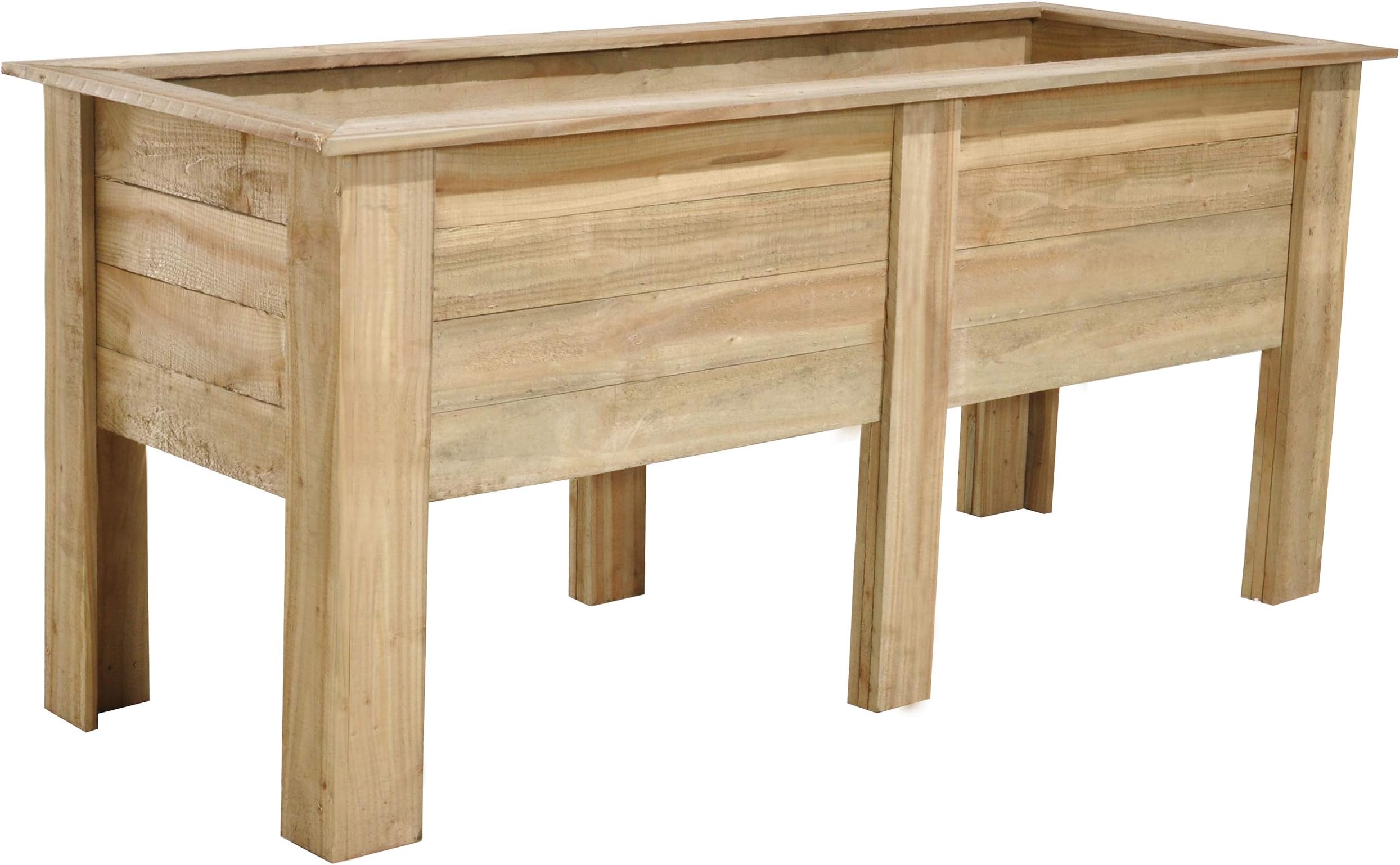 Forest Garden 1.8m Pressure Treated Wooden Deep Root Planter : Amazon ...