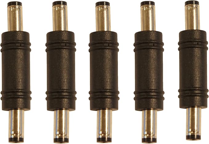 Amazon.com: 5 Pack of 2.1mm X 5.5mm DC Barrel Power Cable Male to Male ...