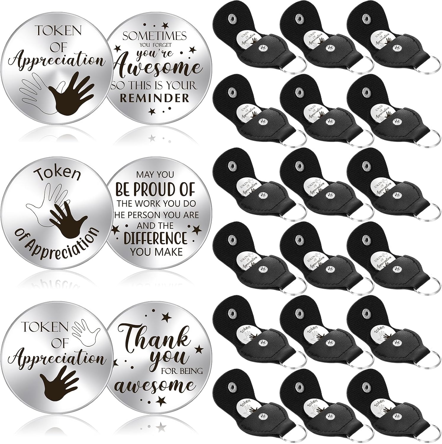 Amazon.com: Huquary Token of Appreciation Pocket Hug Keychain ...
