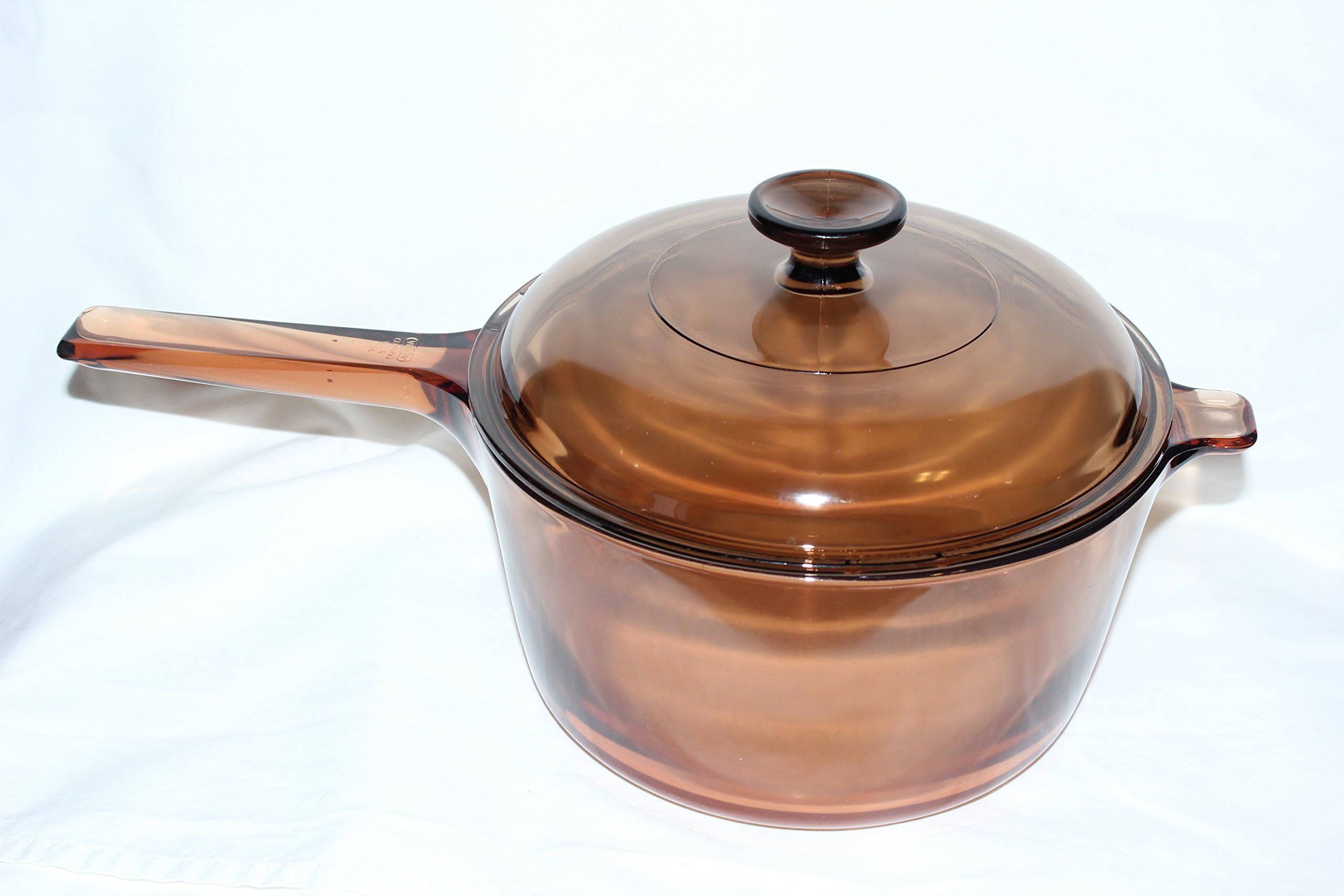 Amazon.com: Corning Vision Visionware Amber Covered Pot Saucepan 2.5 L ...