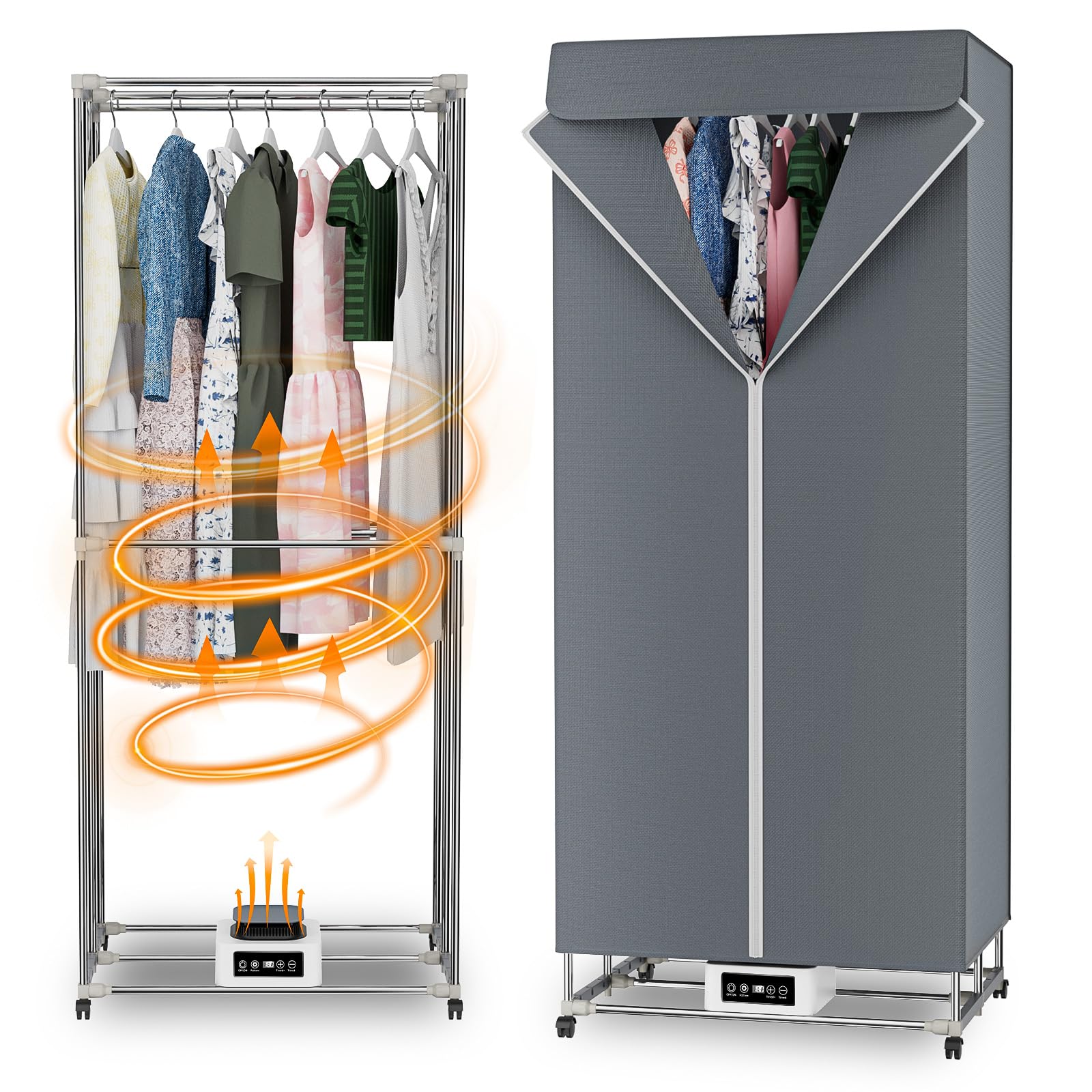 Buy 2000W Fast Drying Electric Clothes Dryer,Foldable Heated Clothes ...