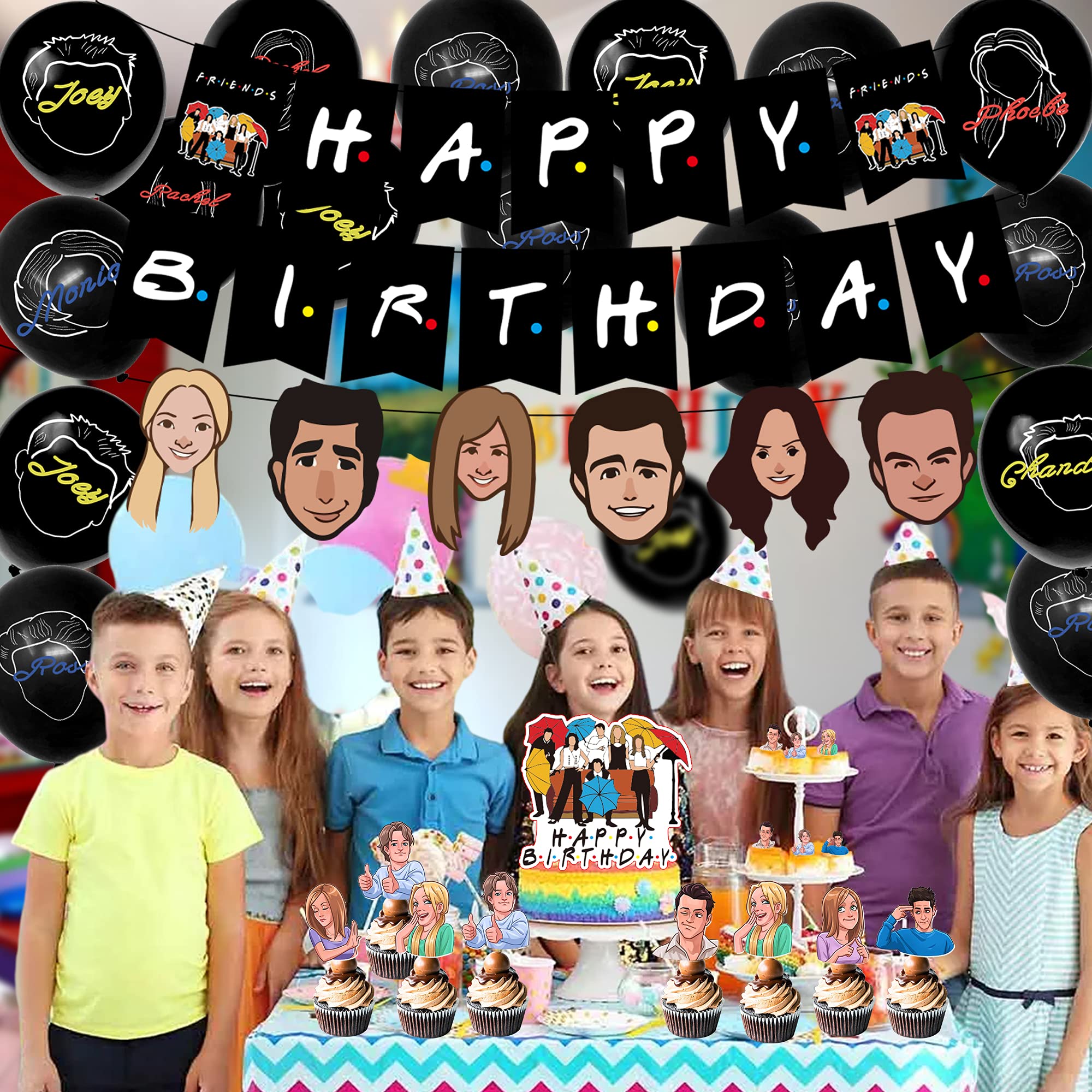 106 Pcs Friends Themed Party Decorations Friends Party Decorations ...