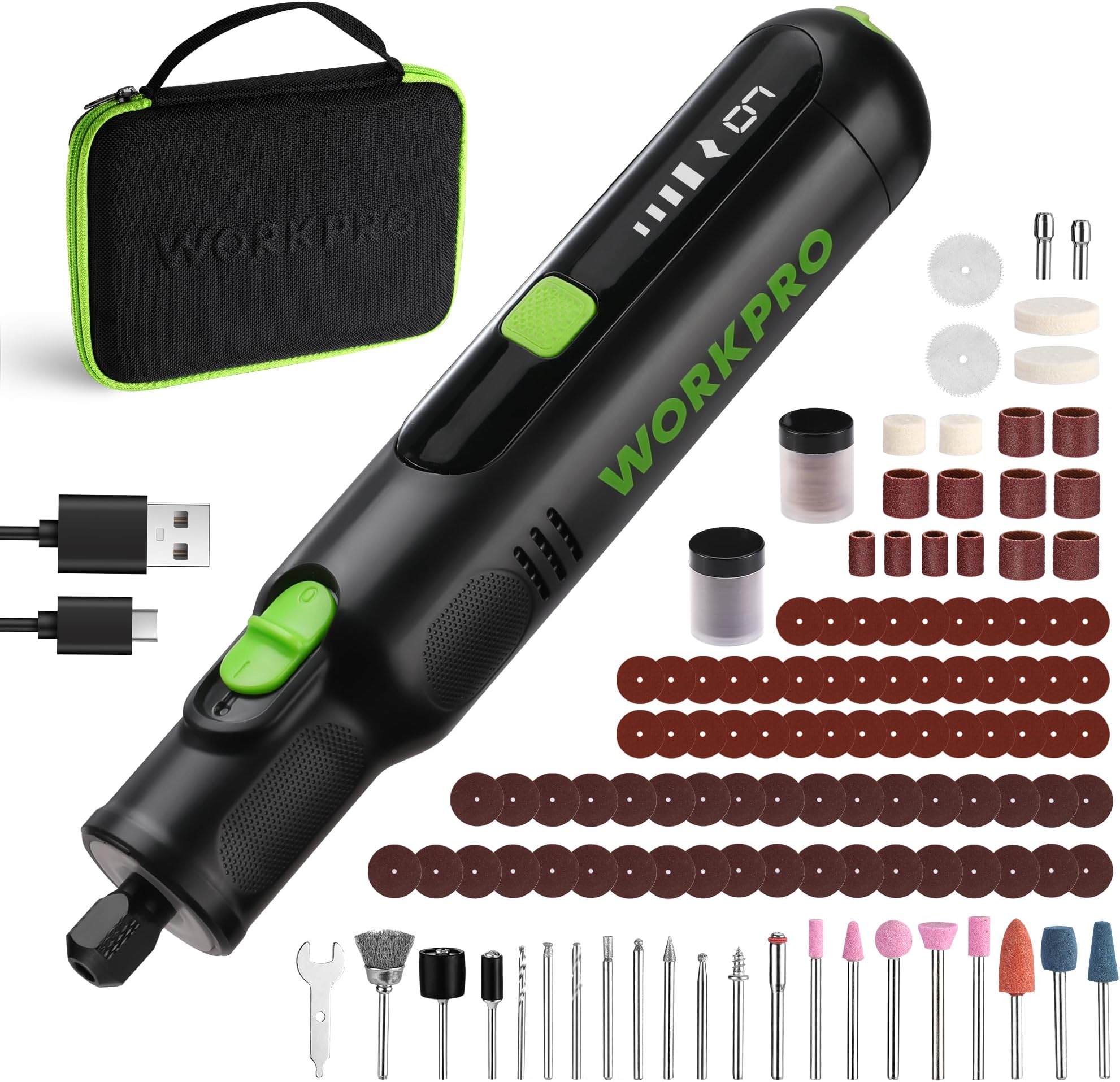 DEWINNER Outils Rotatifs Multifonction 233pcs, 135W Mini Outil Rotatif ...