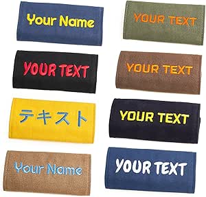 Amazon.com: Custom Embroidered Name Labels with Hook and Loop Fastener ...