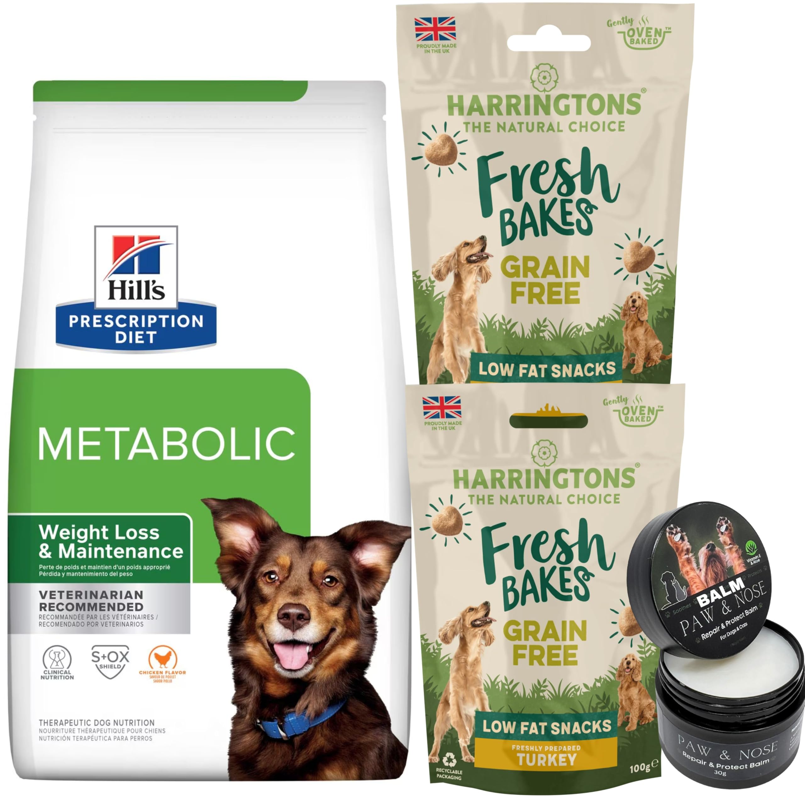 Weight Control Dog Food Bundle includes Hills Metabolic Dry 1.5kg, Low ...
