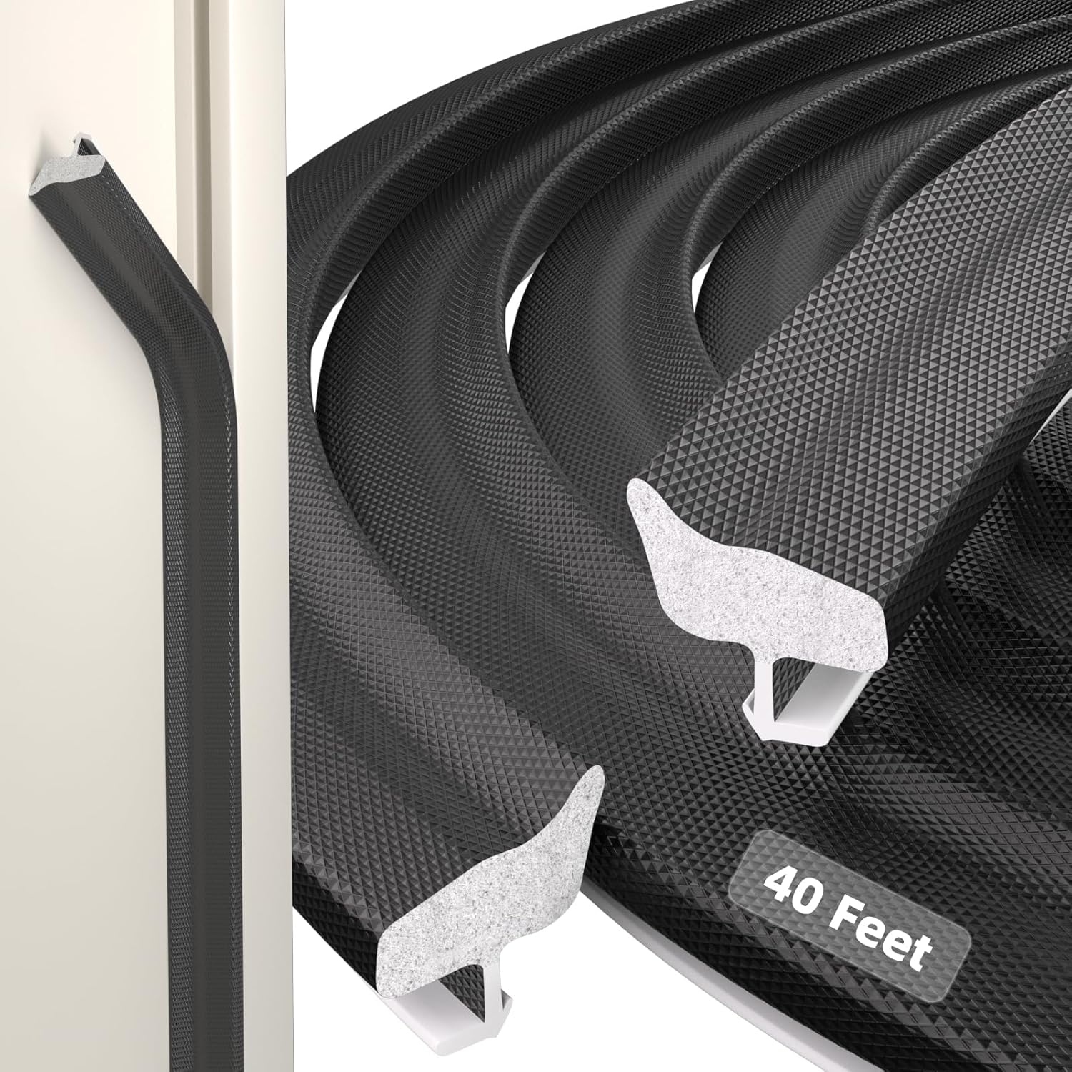 ESUFEIR 40Feet Door Weather Stripping Door Seal Strip,Kerf Weather ...