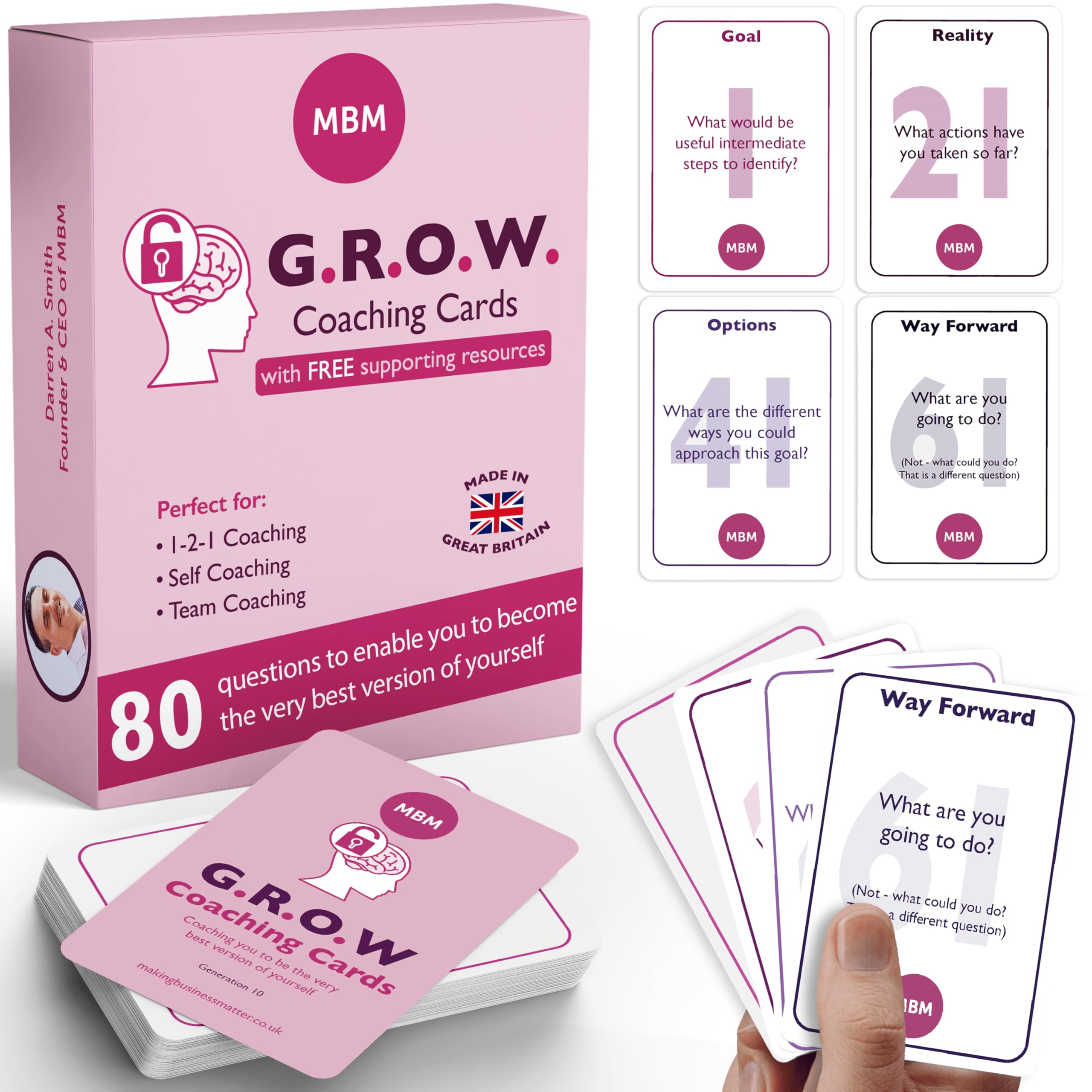 Amazon.com: MBM 80 Grow Coaching Cards. Known as Flash Cards ...