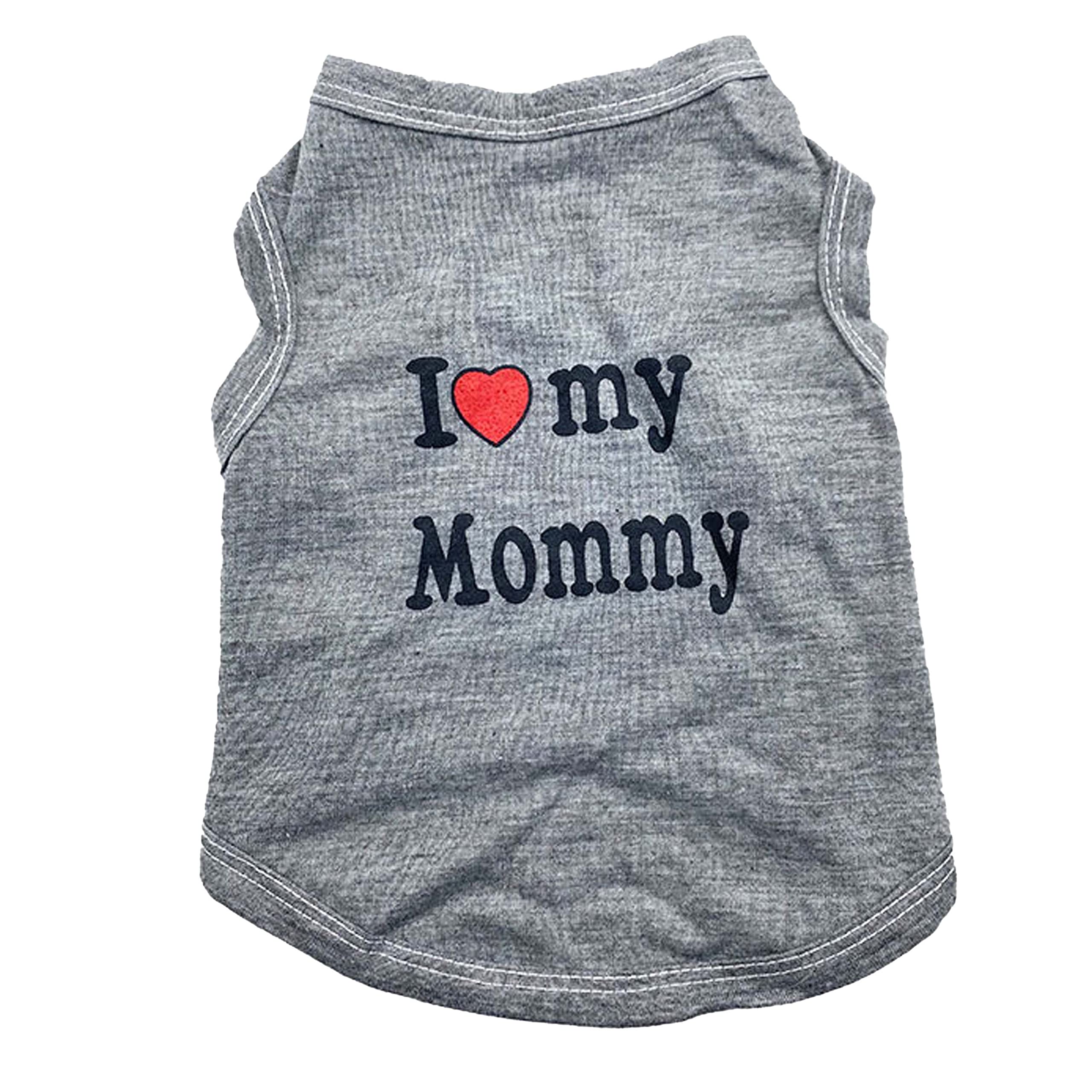 HillDog Shirts I Love My Mom/Mommy Clothes Doggy Slogan Costume Cute ...