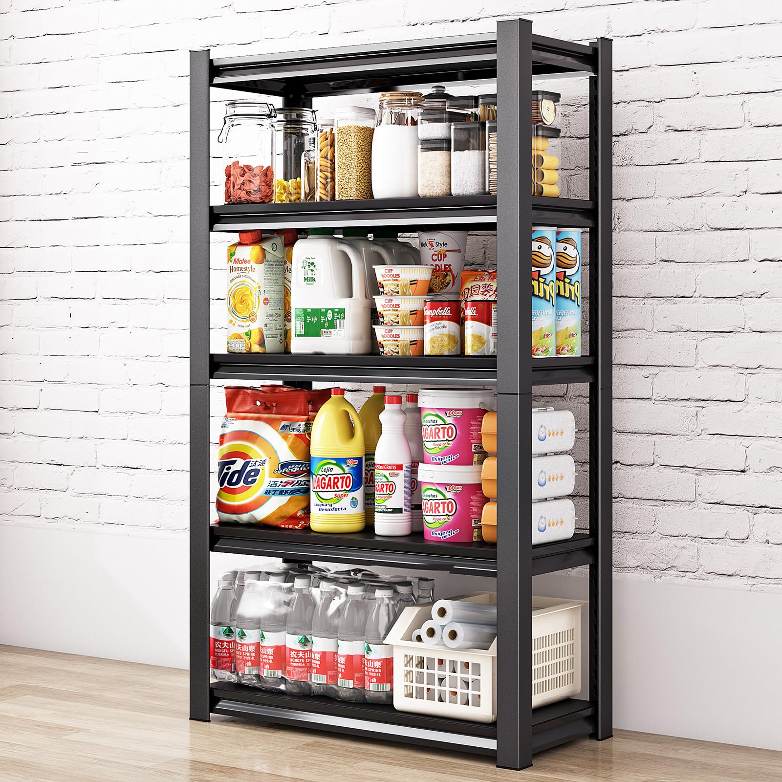 Amazon.com: Rufokisa 40in Wide Garage Shelving Heavy Duty，2500lbs Large ...