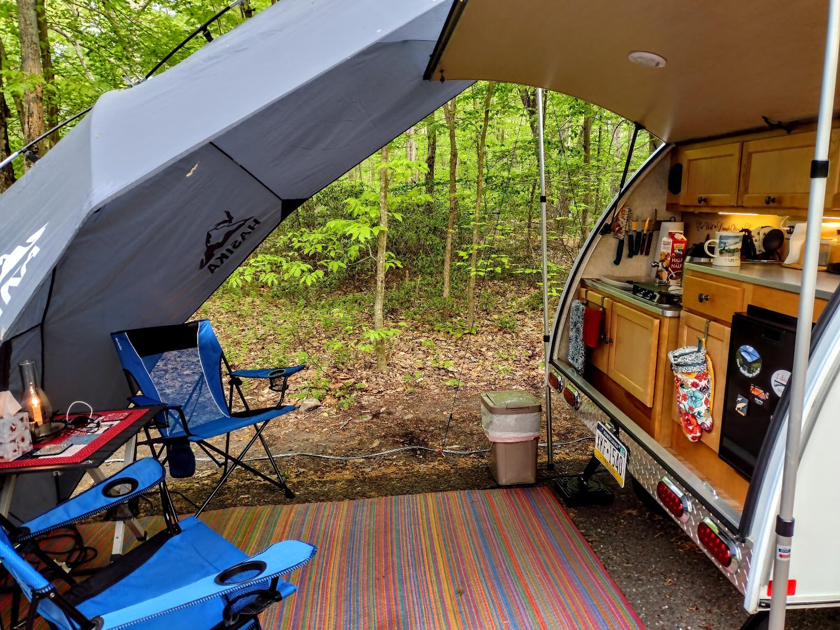 $19/mo - Finance HASIKA Versatility Teardrop Awning for SUV RVing, Car Camping, Trailer and ...
